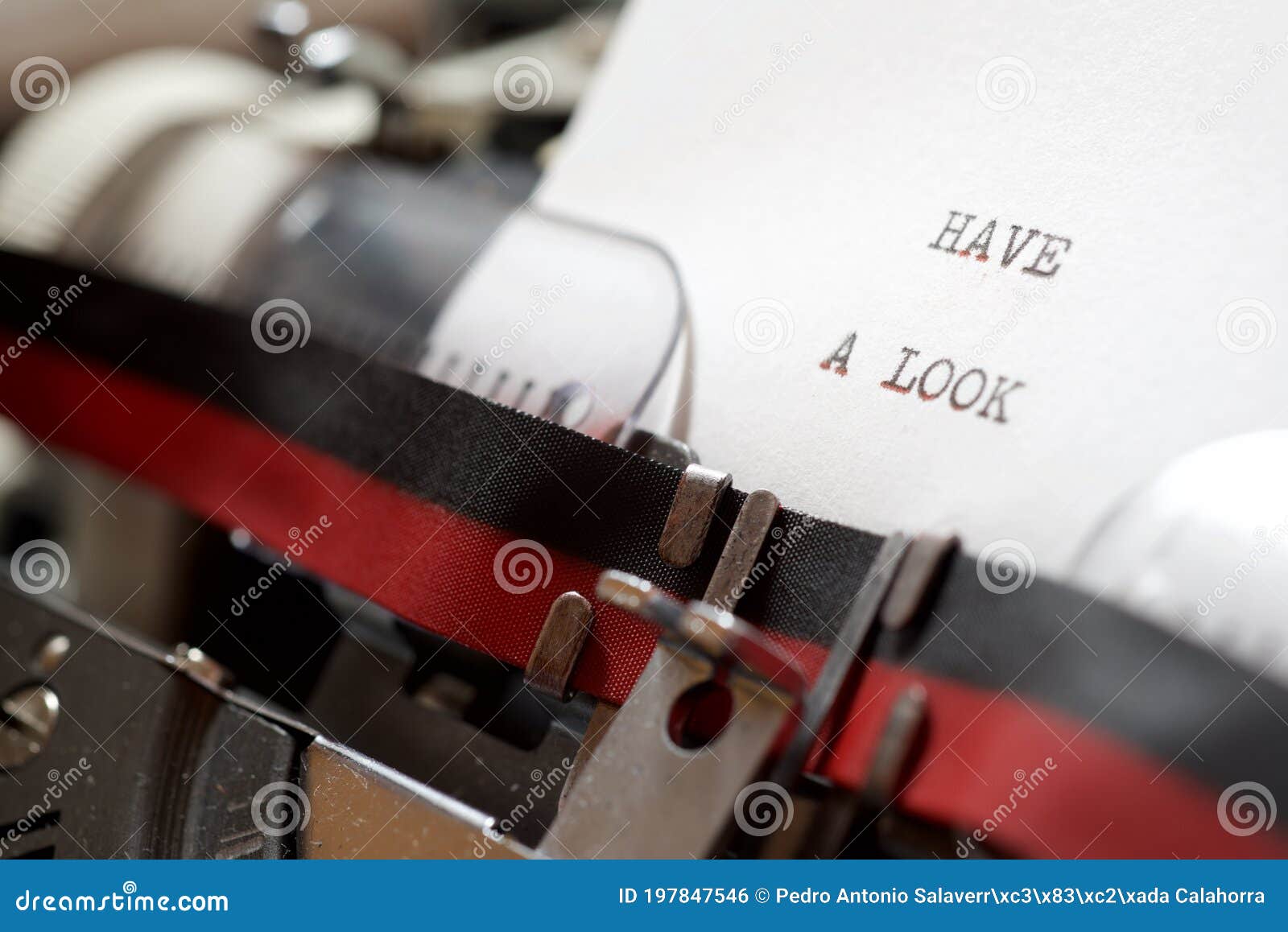 Have a look phrase stock photo. Image of page, retro - 197847546