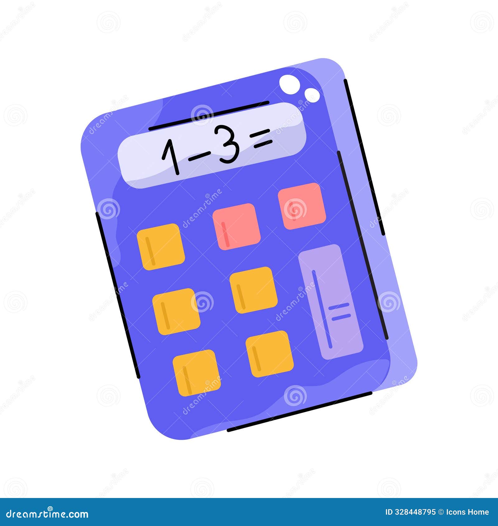 Have a Look at this Sketchy Design Sticker of Calculator Stock ...