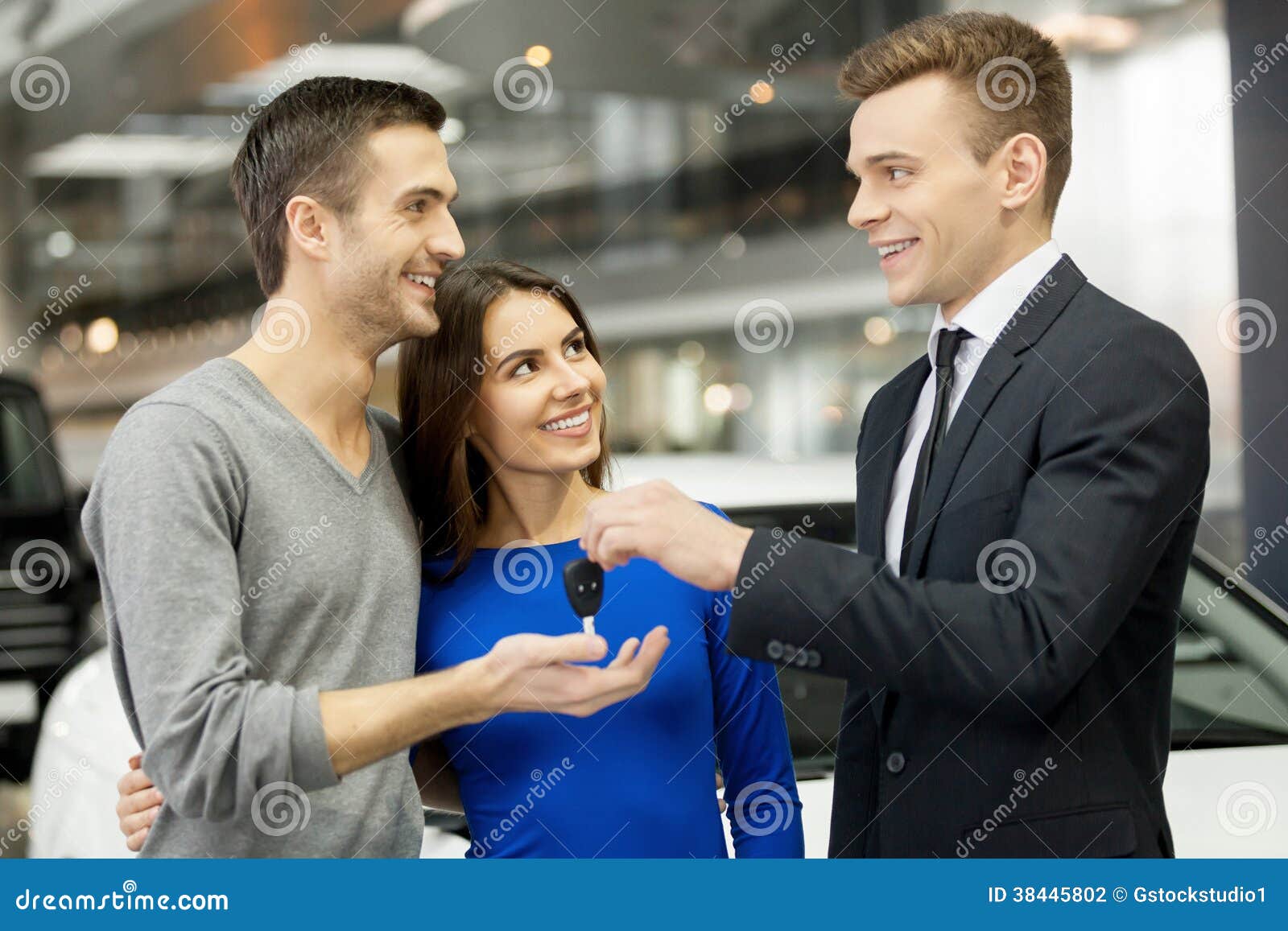 They Have Made a Right Vehicle Choice. Stock Photo - Image of customer ...