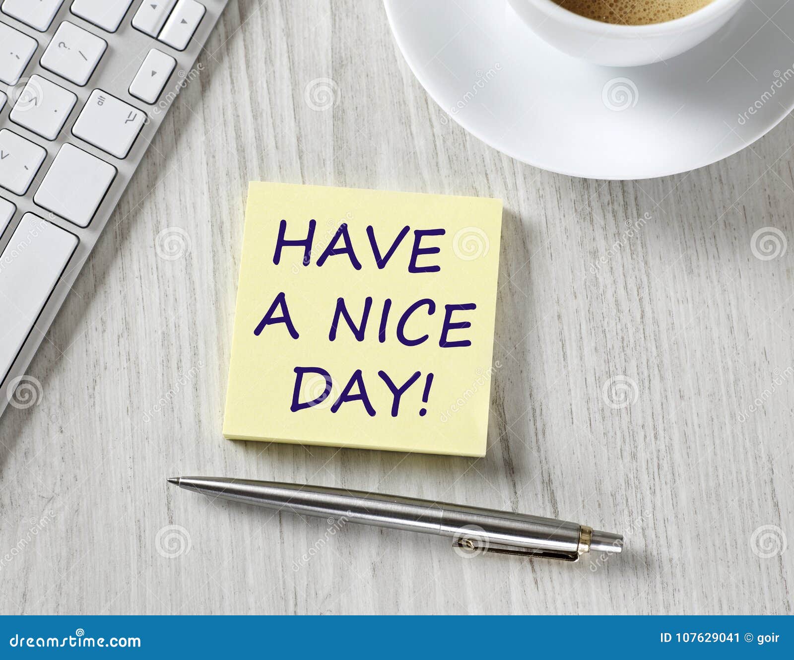 Have a nice day stock image. Image of table, close, message - 107629041