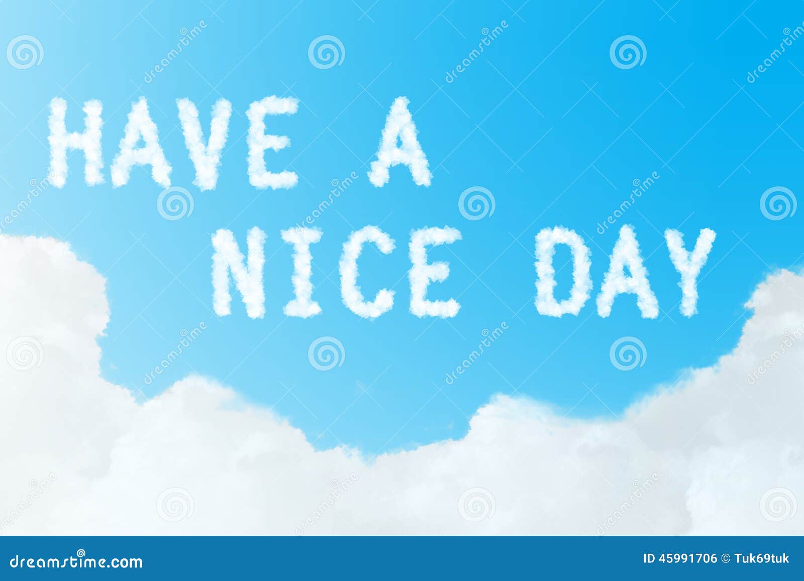 Have a nice day message stock illustration. Illustration of message ...