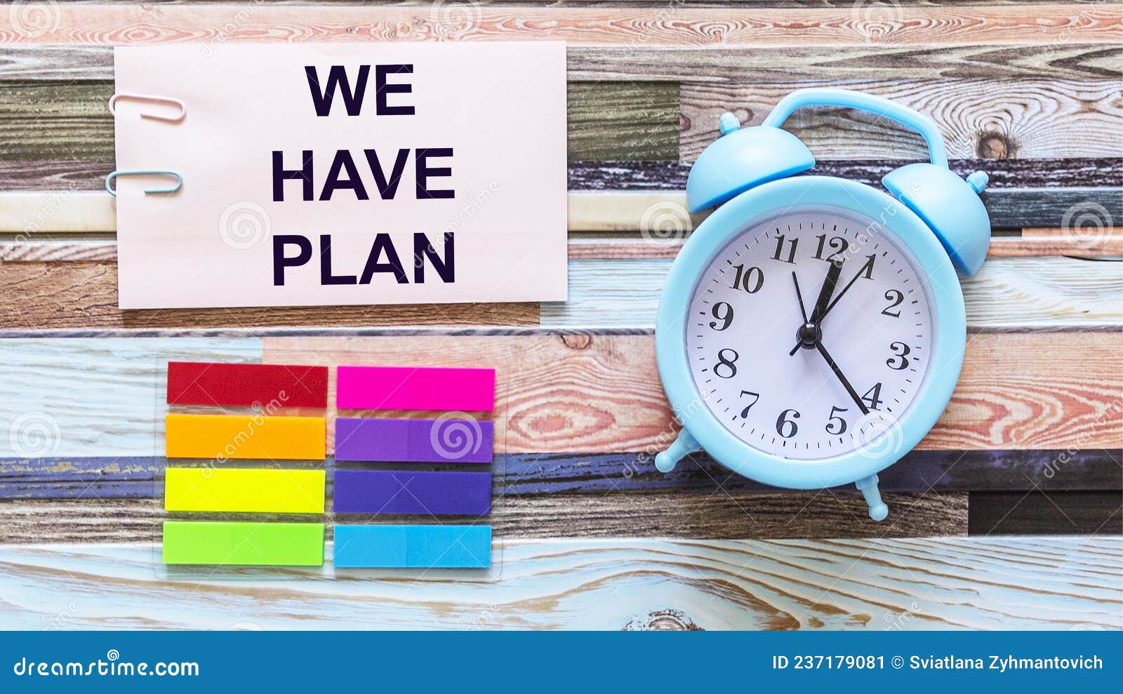 We HAVE a PLAN Text on the Sticker. the Content of the Lettering Has ...