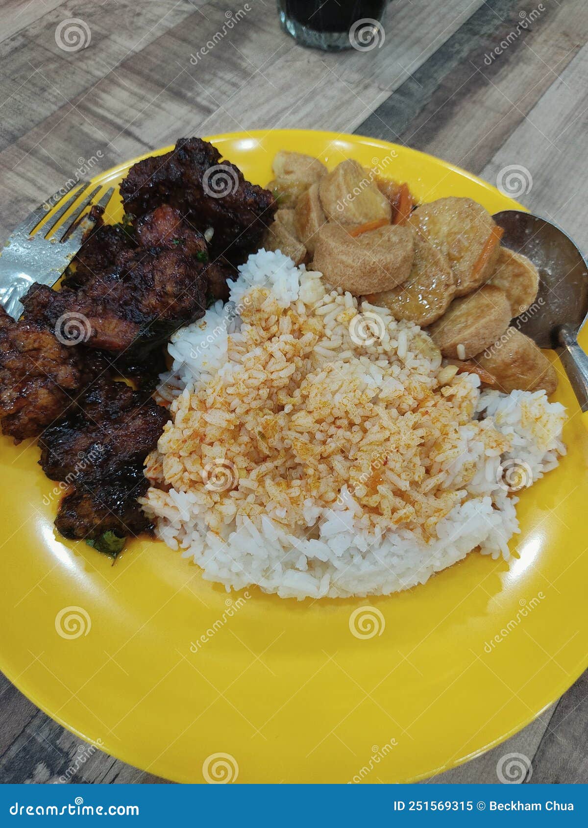 Have a Plate of Mixed Rice for Lunch Stock Image - Image of lunch ...