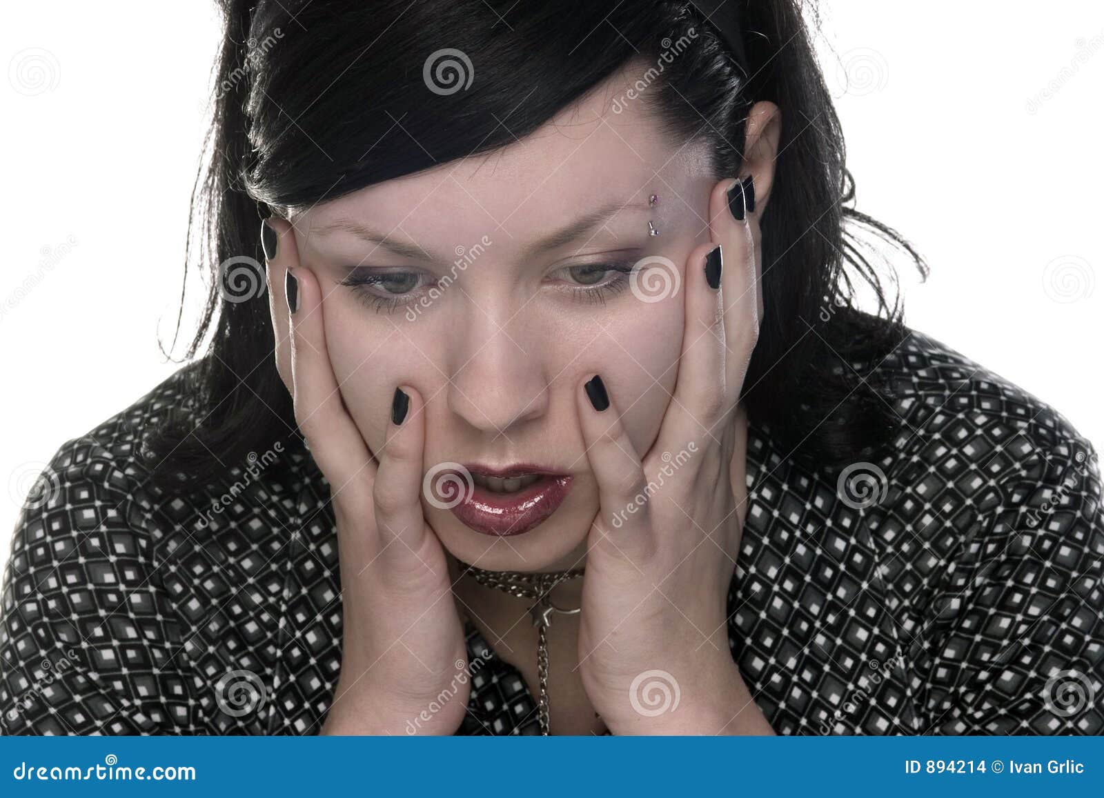 Have a problem stock photo. Image of lips, female, girl - 894214