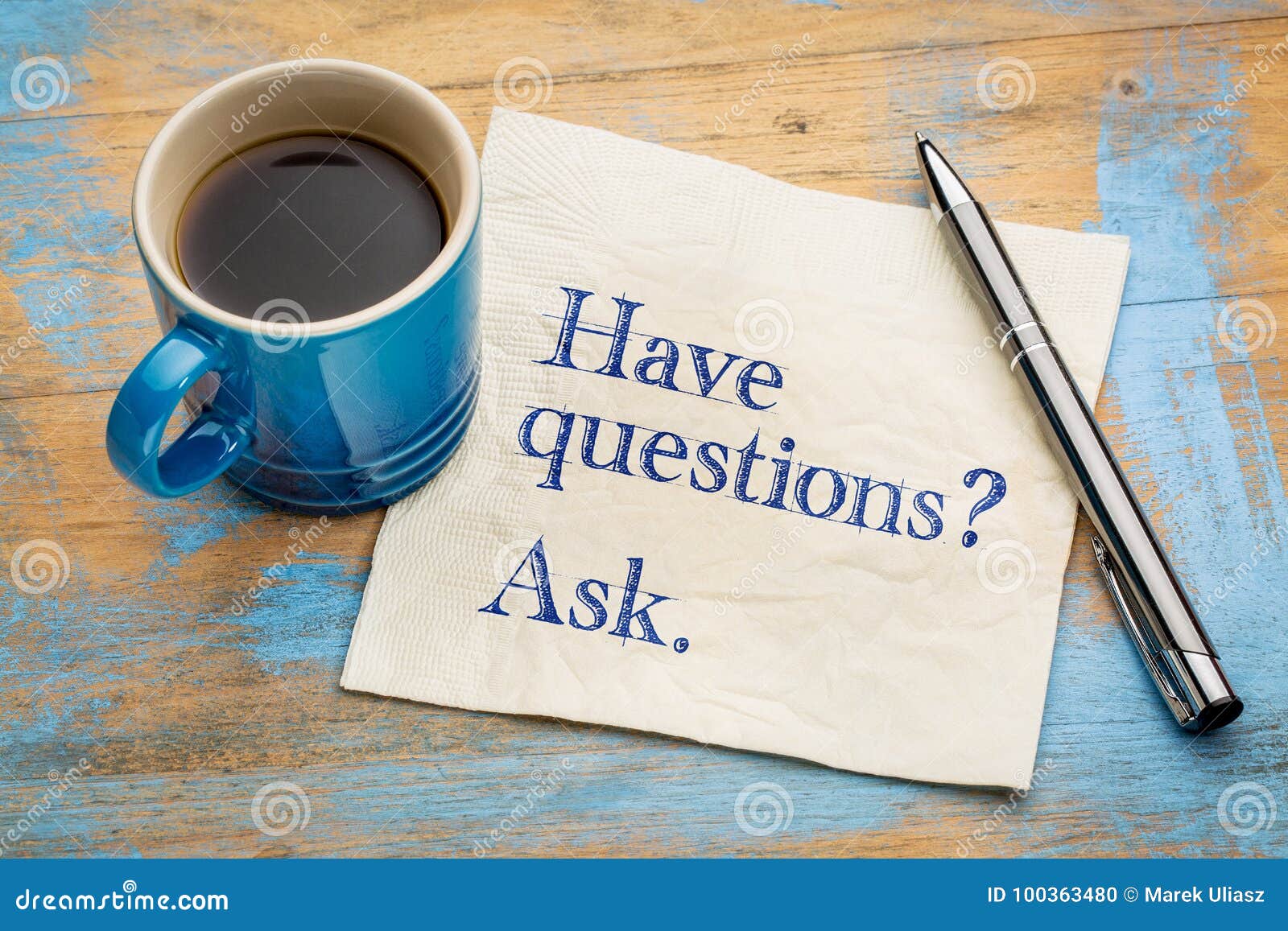 Have questions? Ask. stock photo. Image of reminder - 100363480