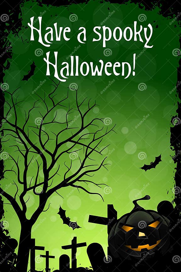 Have a Spooky Halloween stock vector. Illustration of green - 26381923