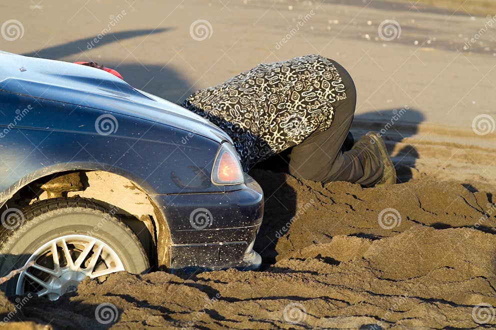 Have stuck in sand stock image. Image of coast, stuck - 3554229