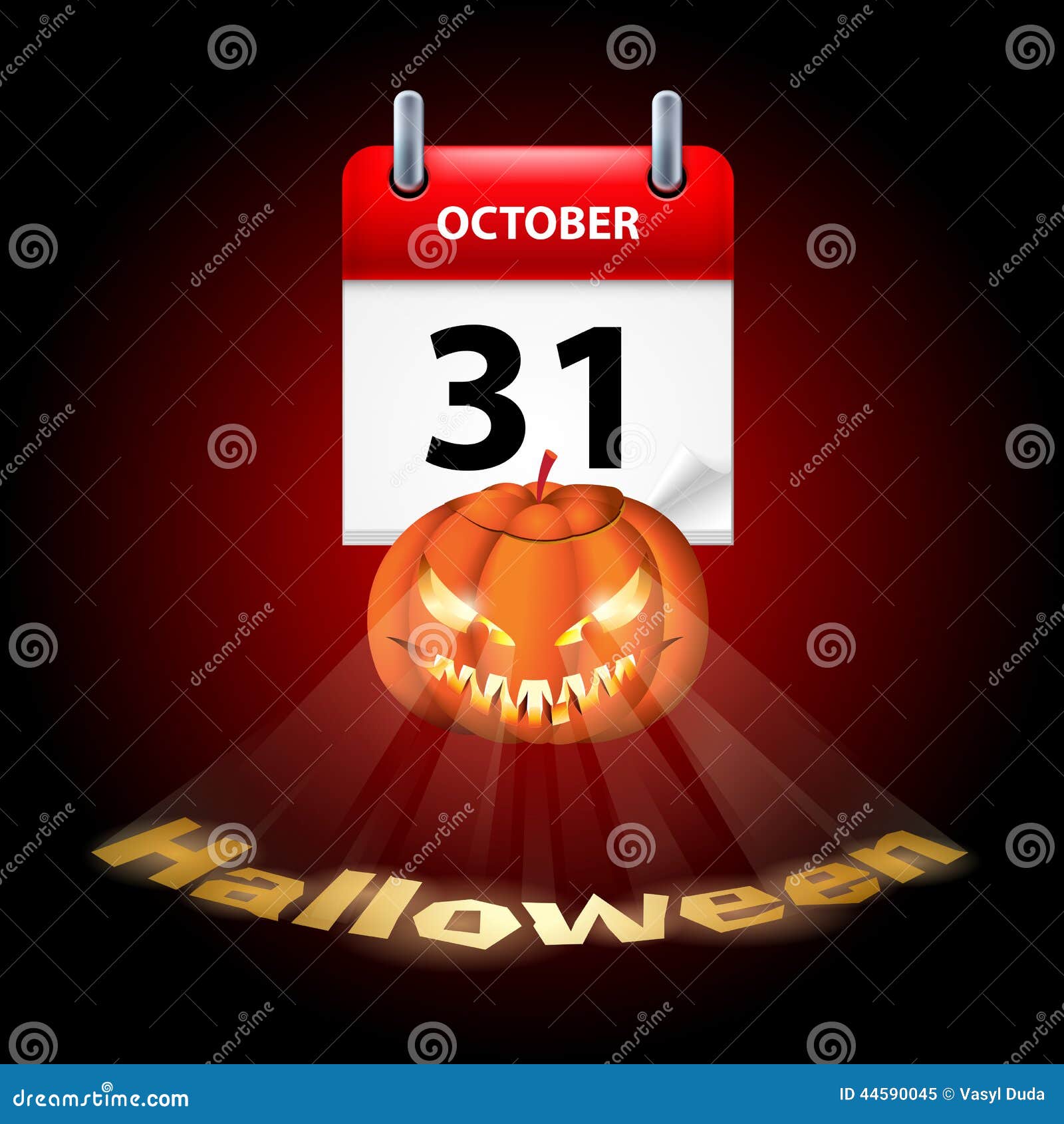 Spooky Calendar Stock Illustrations – 1,670 Spooky Calendar Stock ...