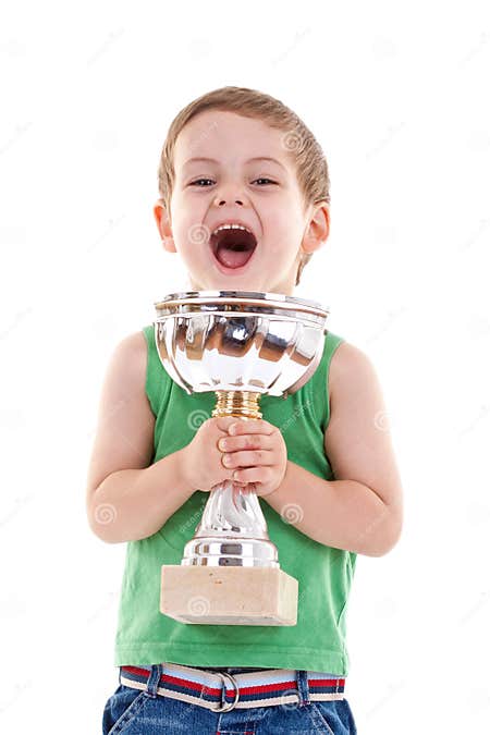 We have a winner! stock image. Image of success, trophy - 15159001