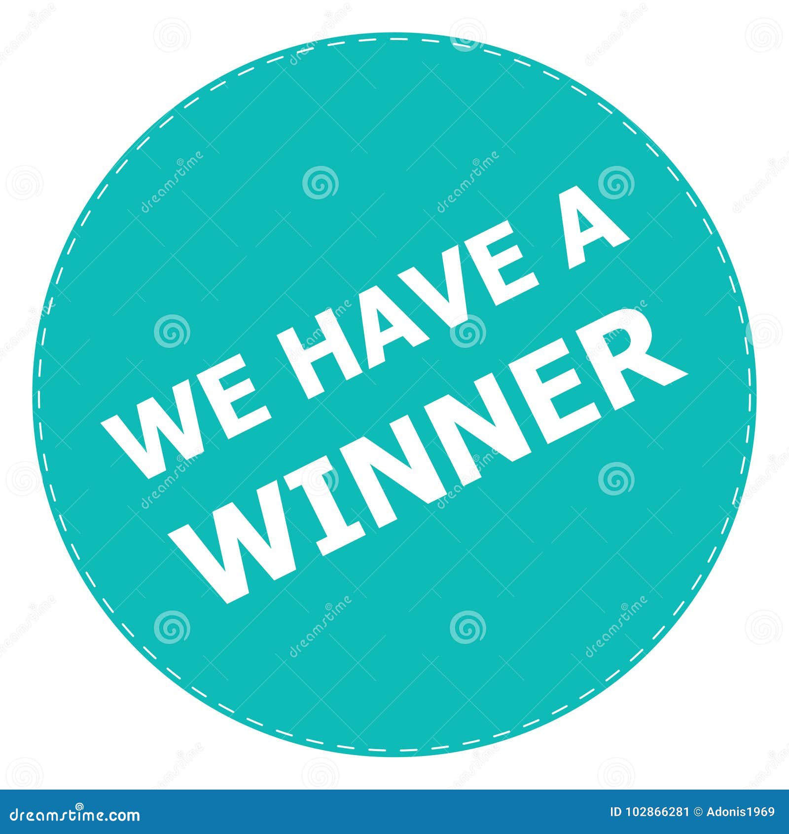 We have a winner button stock vector. Illustration of illustrated ...