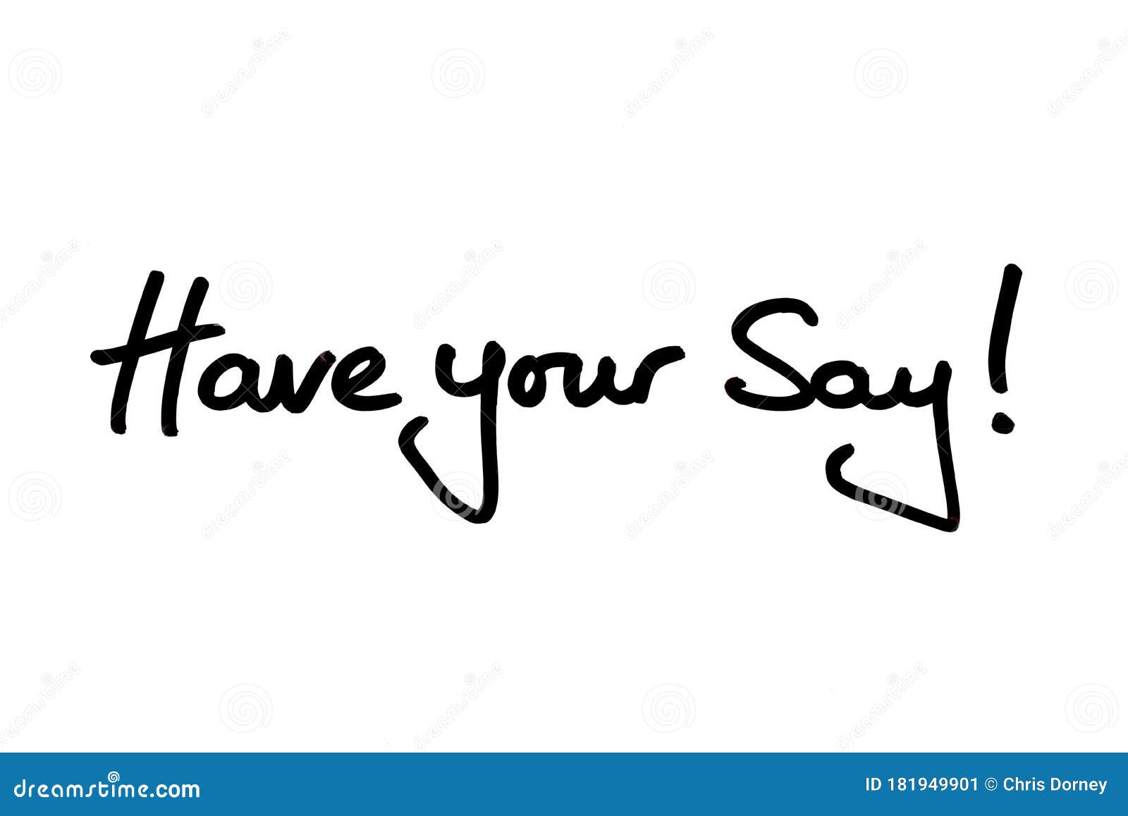 Have Your Say Royalty-Free Stock Photo | CartoonDealer.com #181949901