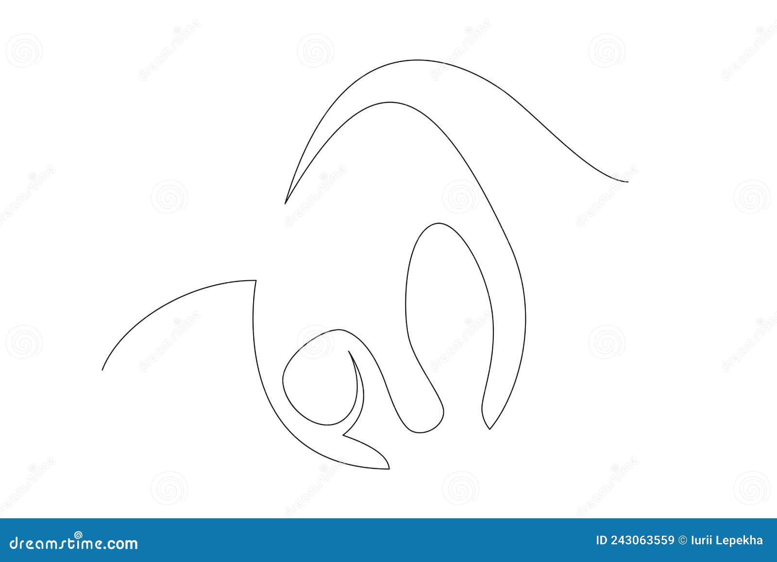 Have Yourself a Very Happy Easter. Easter Bunny Illustration Continuous ...