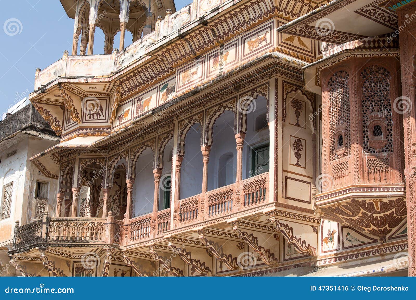 Haveli, Mansion in Rajasthan, India Stock Photo - Image of luxury ...