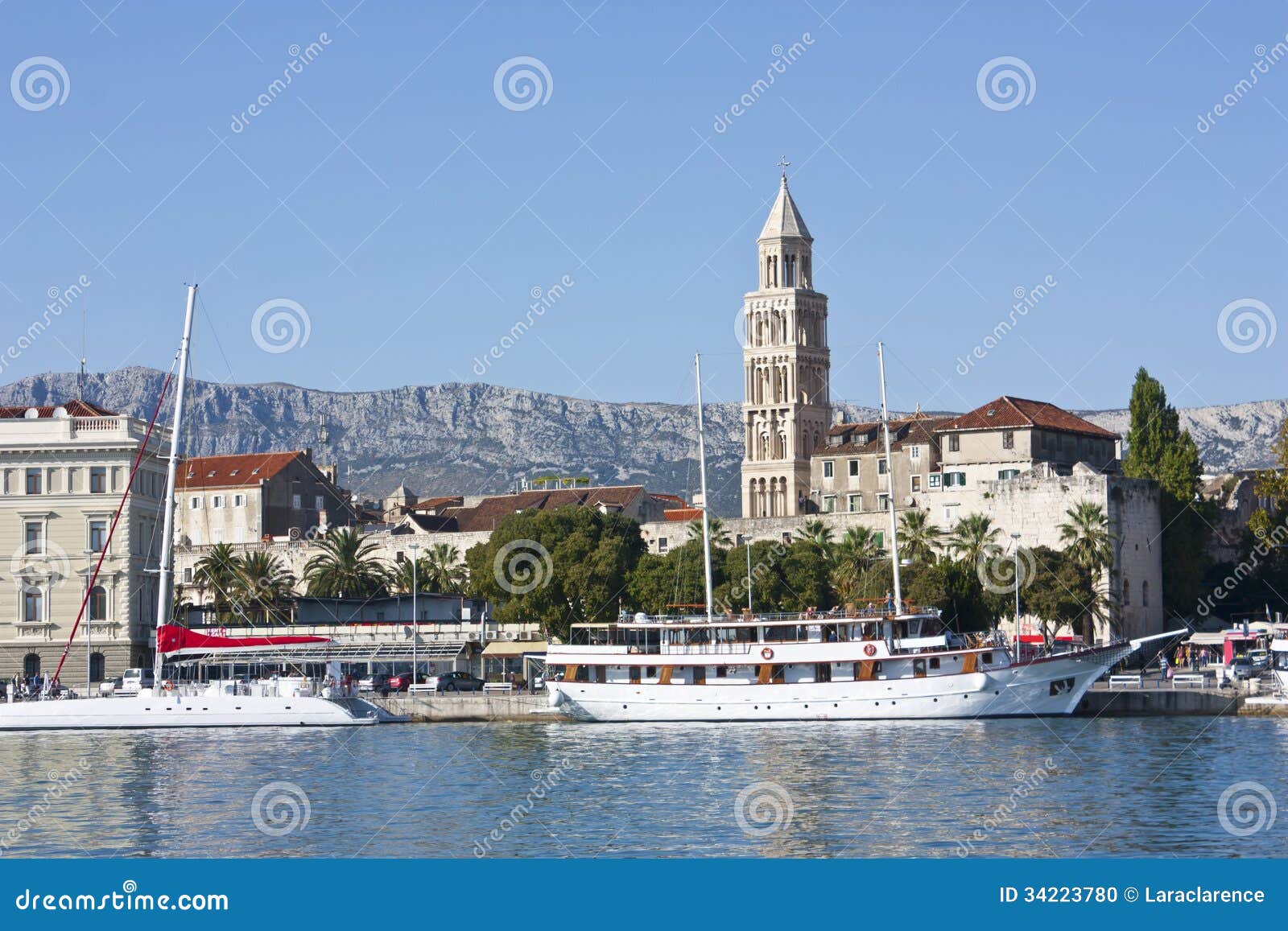 Haven in Split stock photo. Image of seaside, horizontal - 34223780