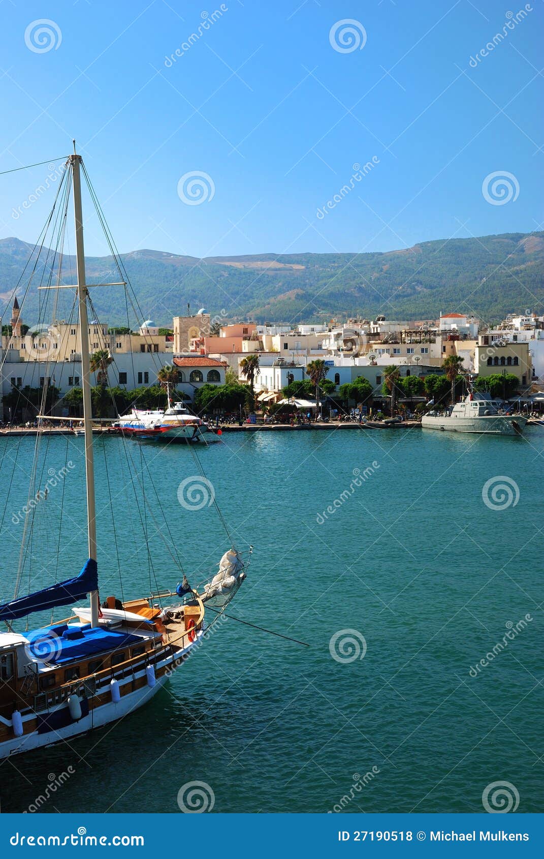 Haven van Kos redactionele stock foto. Image of marine - 27190518