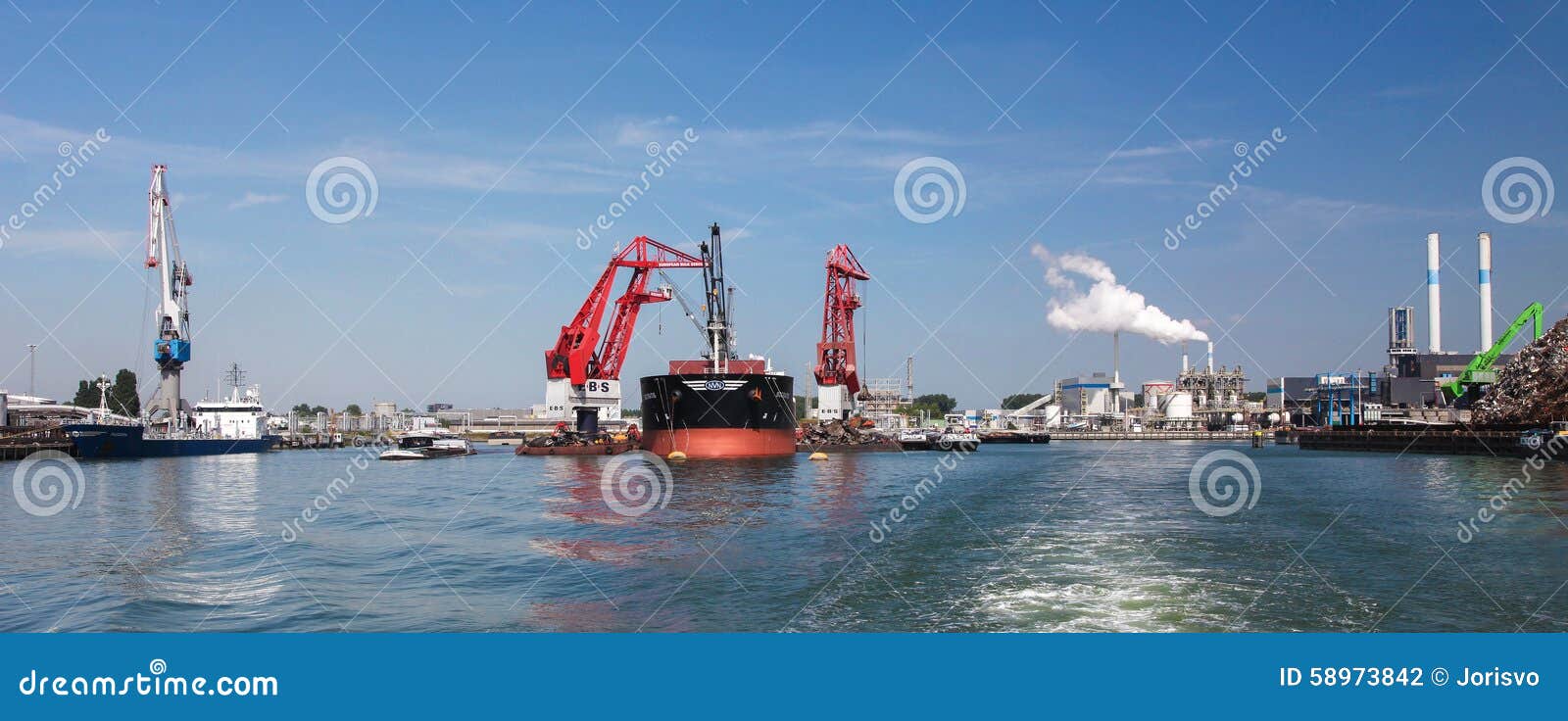 Haven Van Rotterdam, Grootste Haven in Europa Redactionele Fotografie ...