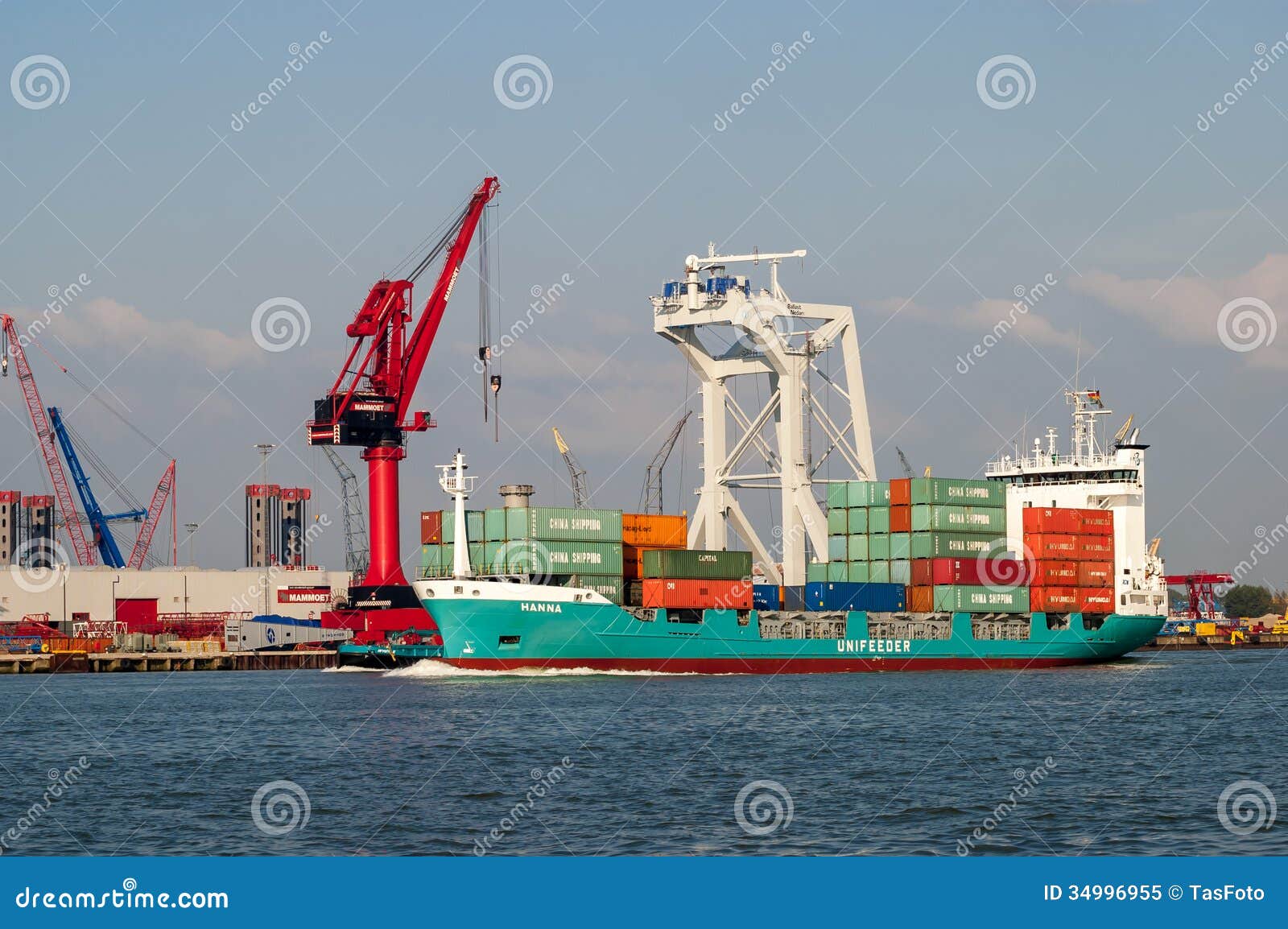 Haven Van Rotterdam, Nederland Redactionele Afbeelding - Image of ...