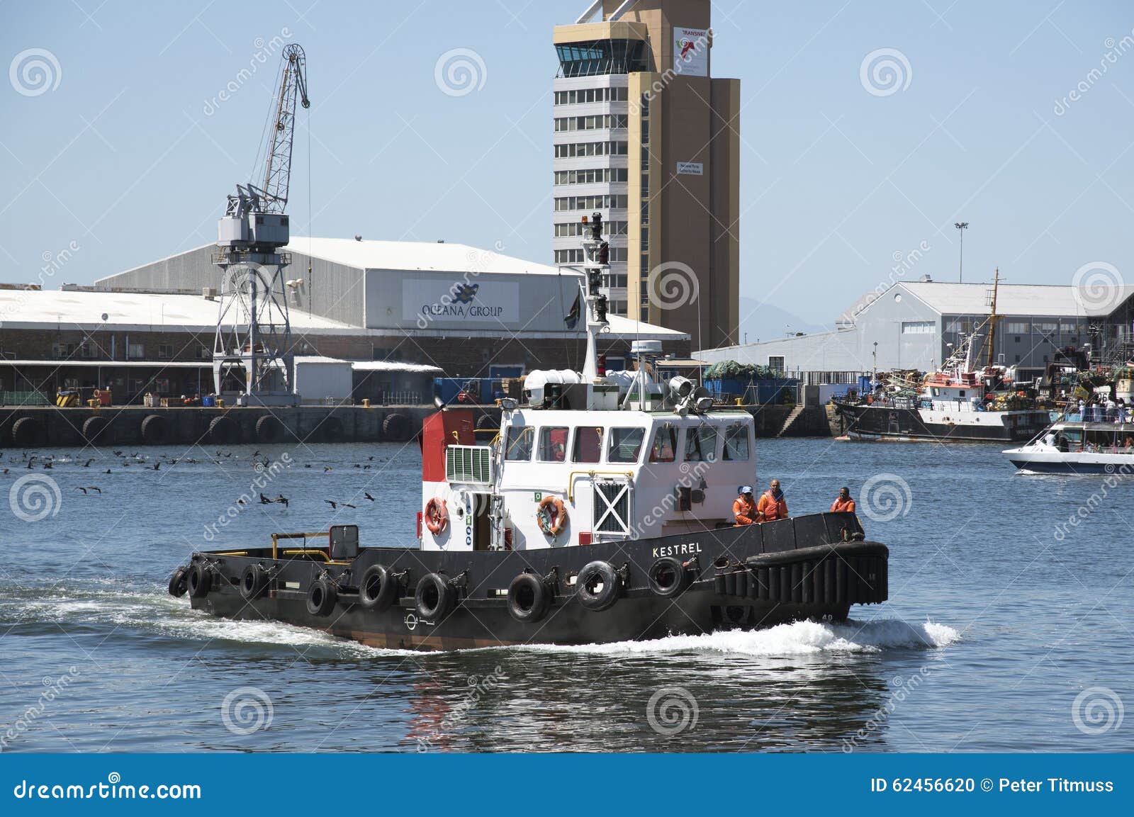 Haven Van Sleepboot De Aan De Gang Cape Town Redactionele Afbeelding ...