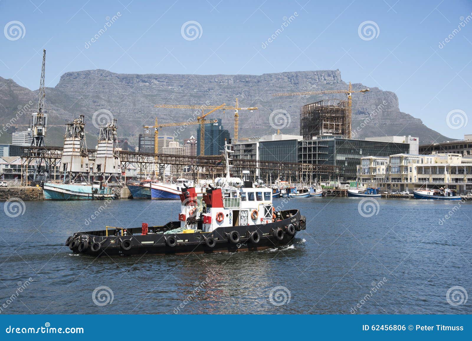 Haven Van Sleepboot De Aan De Gang Cape Town Redactionele Foto - Image ...