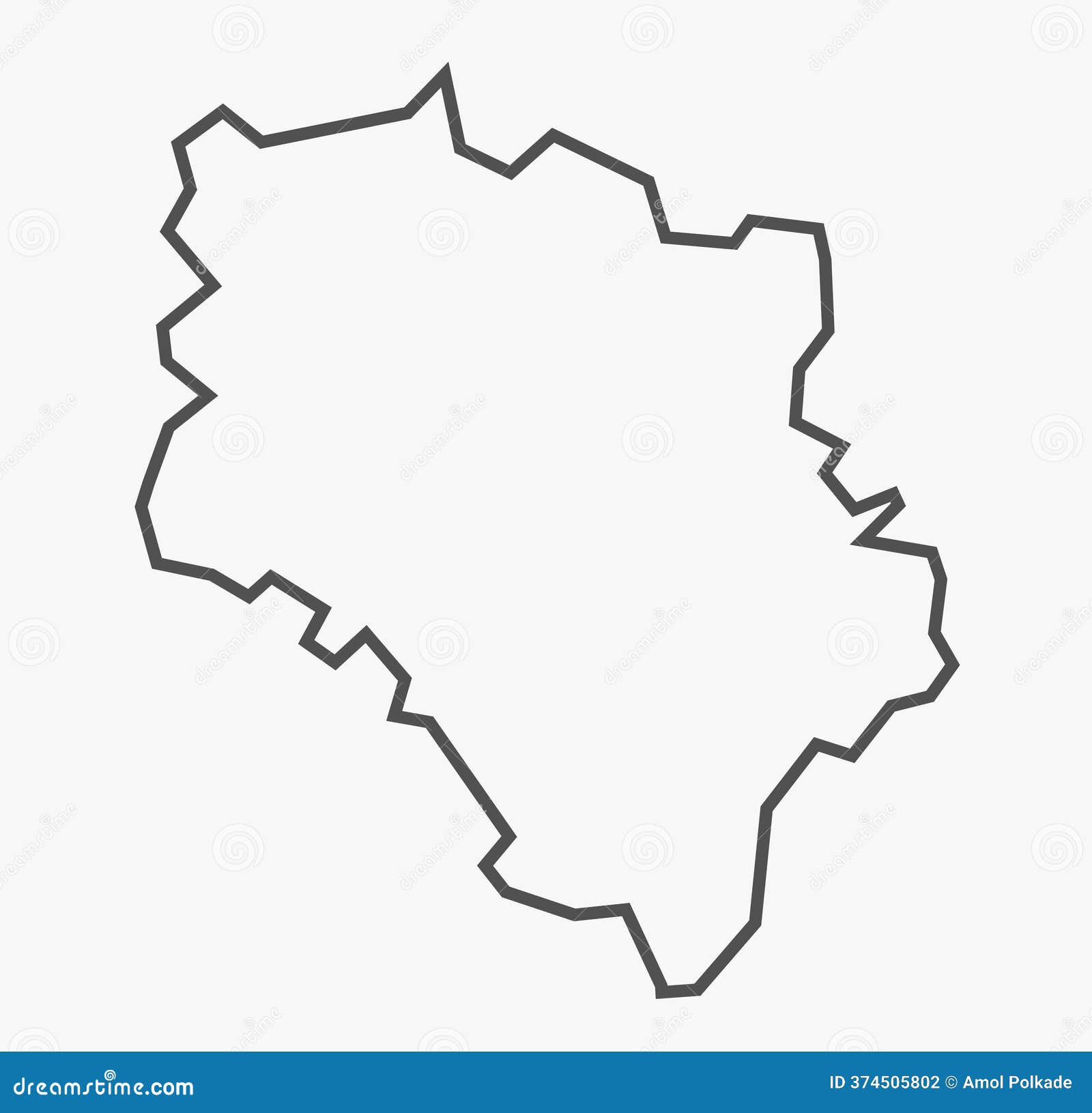 Haveri District Map Karnataka State India Royalty-Free Stock ...