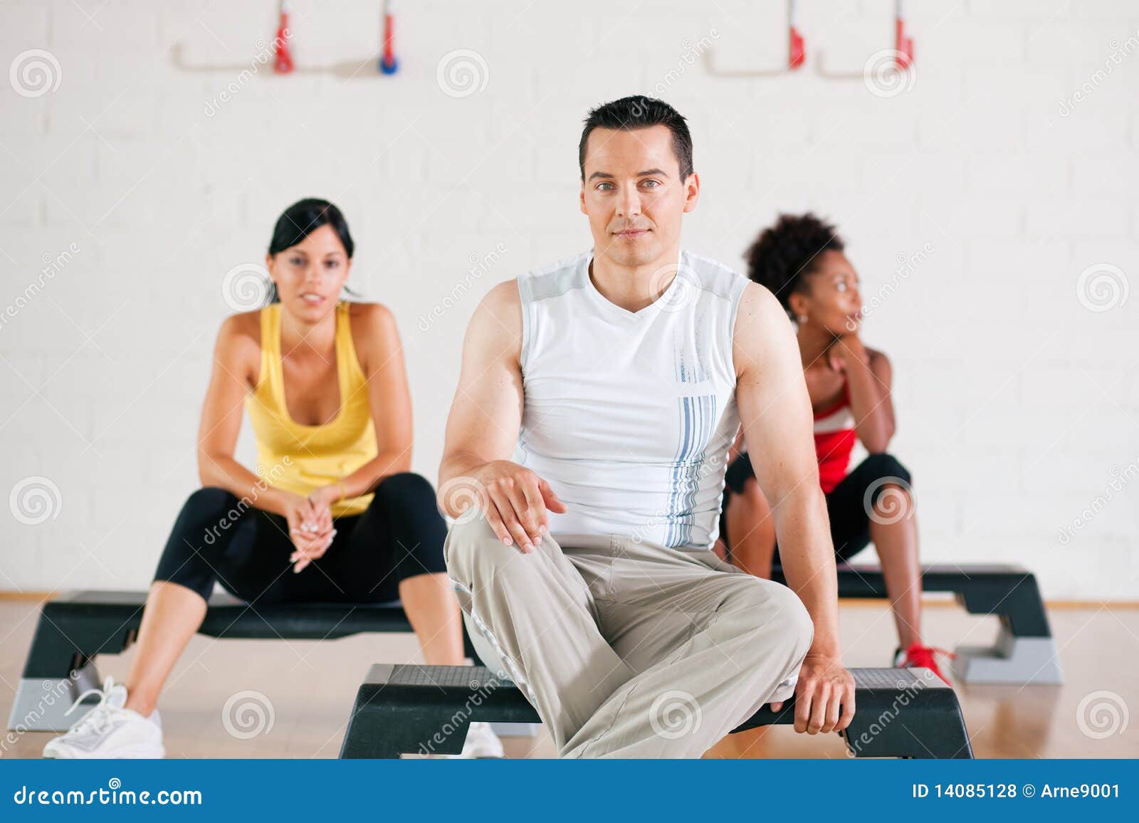 Having Break from Gym Training Stock Photo - Image of endurance, figure ...