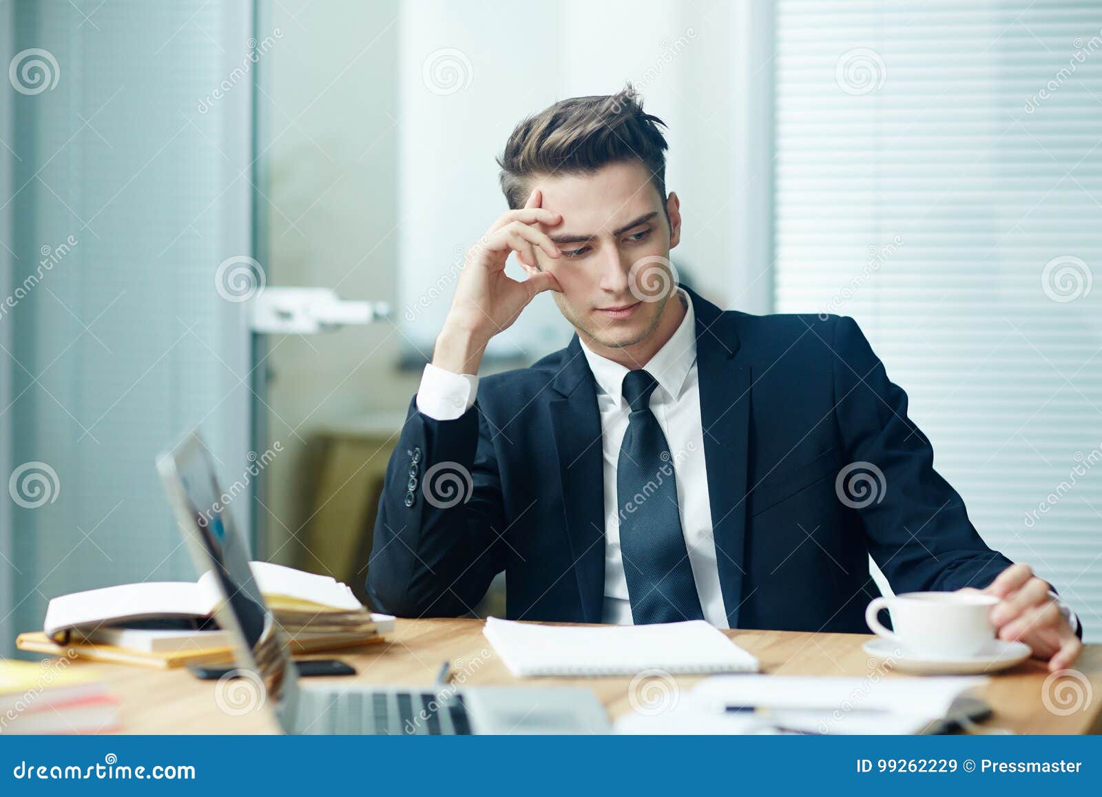 Having break at workplace stock image. Image of contemporary - 99262229