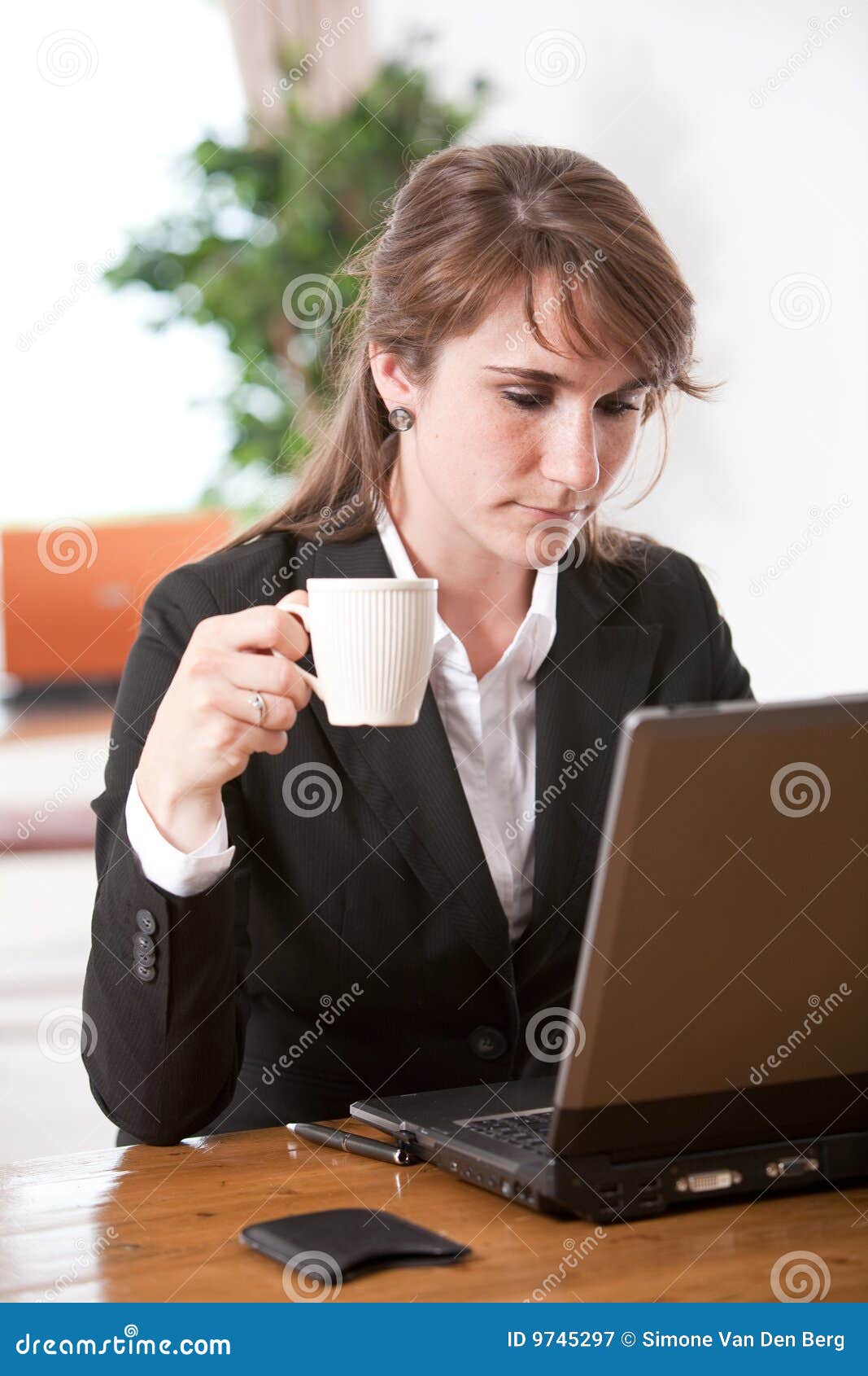 Having a coffee stock image. Image of business, pretty - 9745297