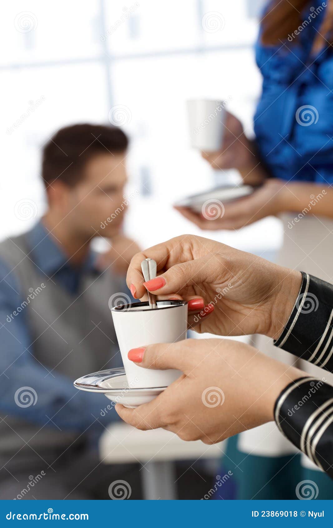 Having coffee in office stock photo. Image of indoor - 23869018