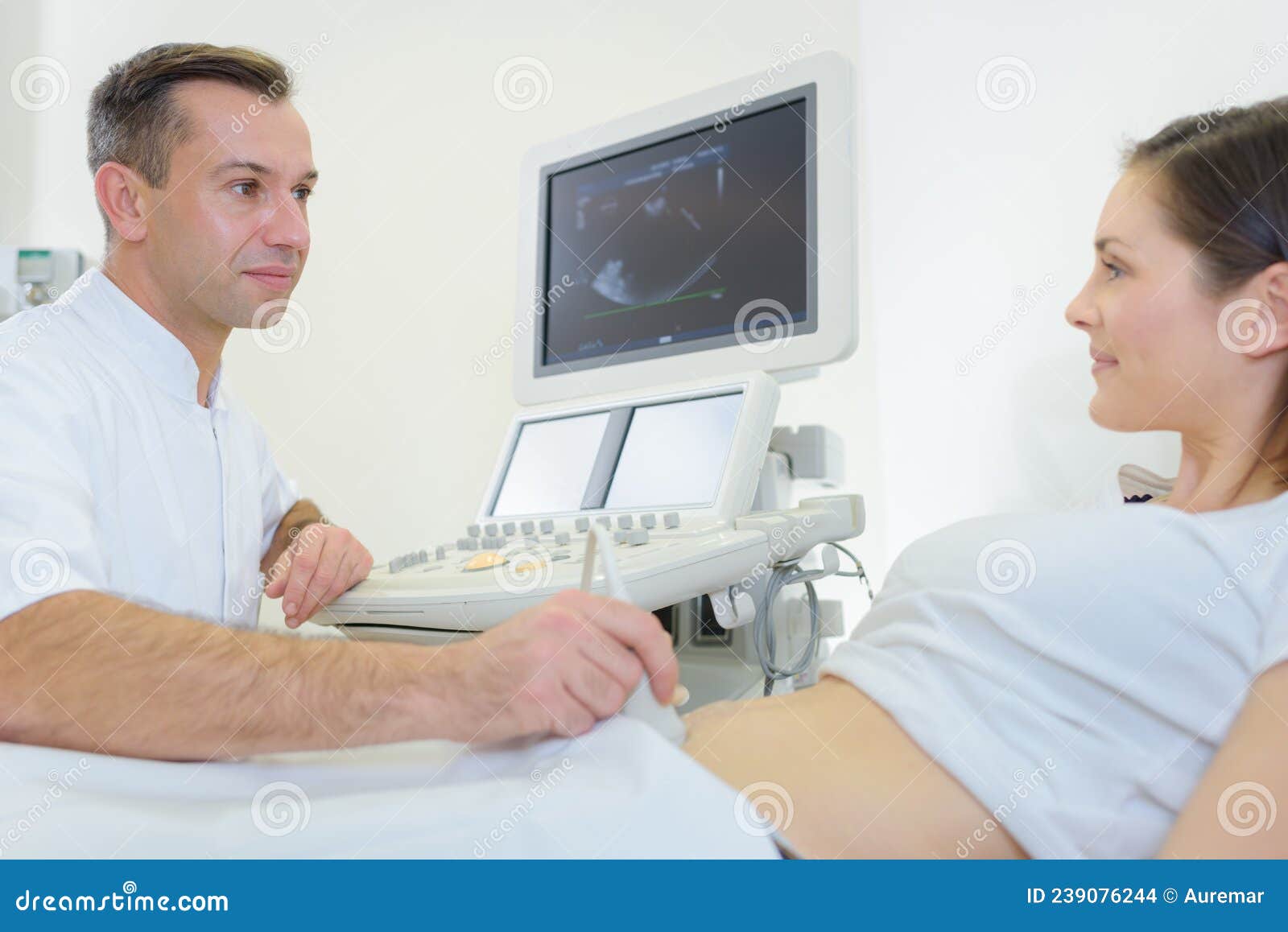 She Having First Ultrasound Stock Photo - Image of procedure ...