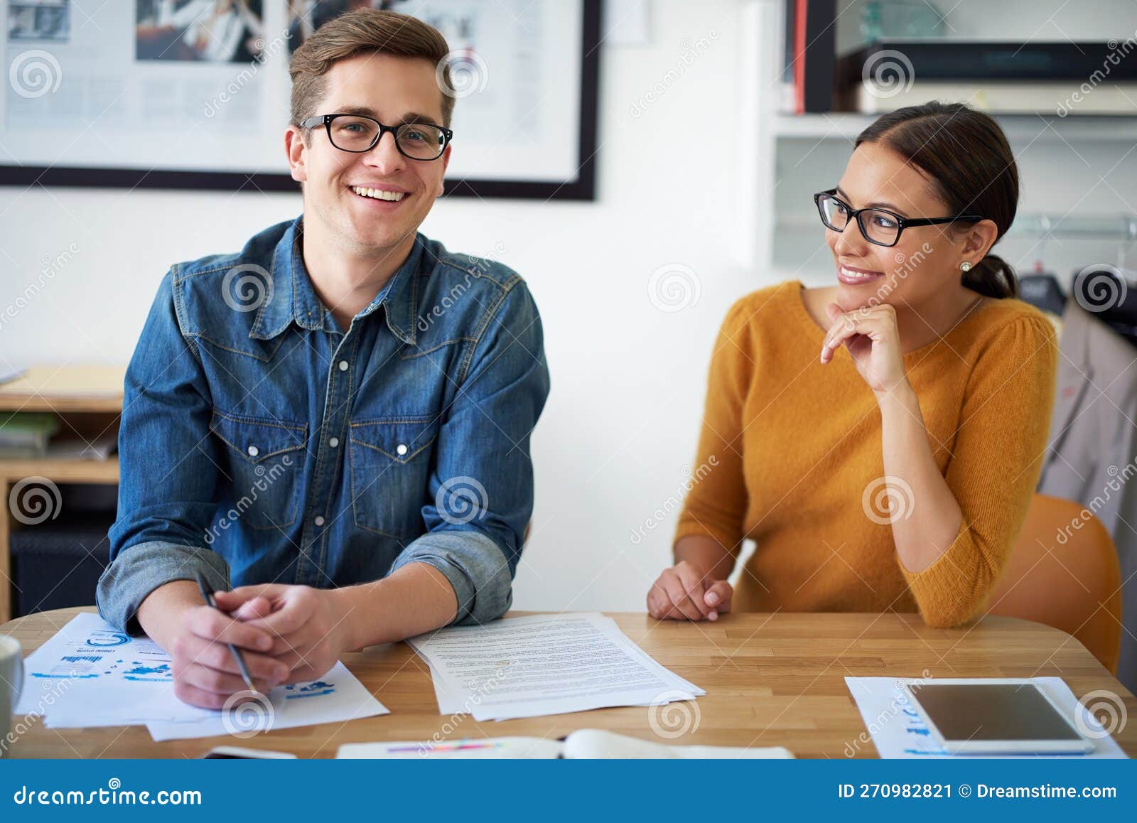 Having Fun As Creative Collaborators. Portrait of Two Colleagues ...