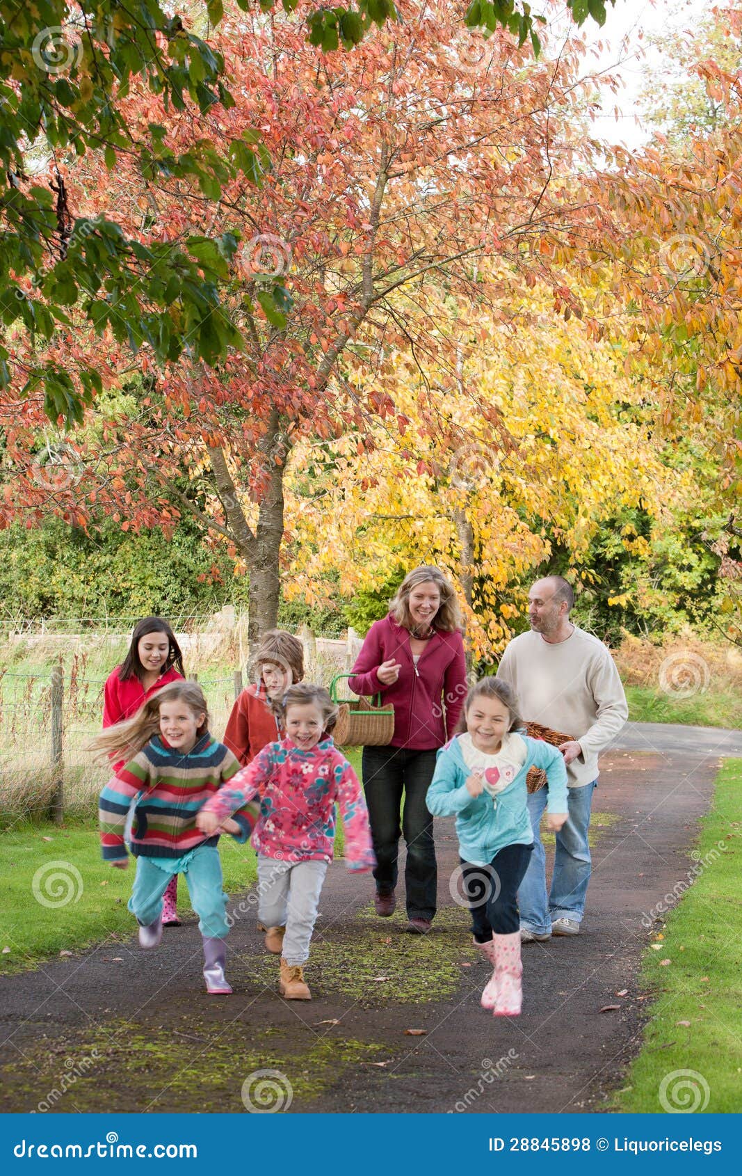 Having Fun on an Autumn Day Stock Photo - Image of caucasian ...