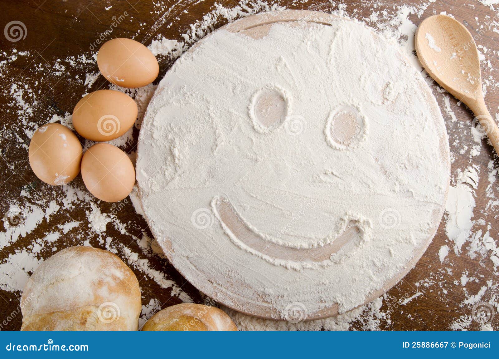 Having fun baking bread stock image. Image of baking - 25886667