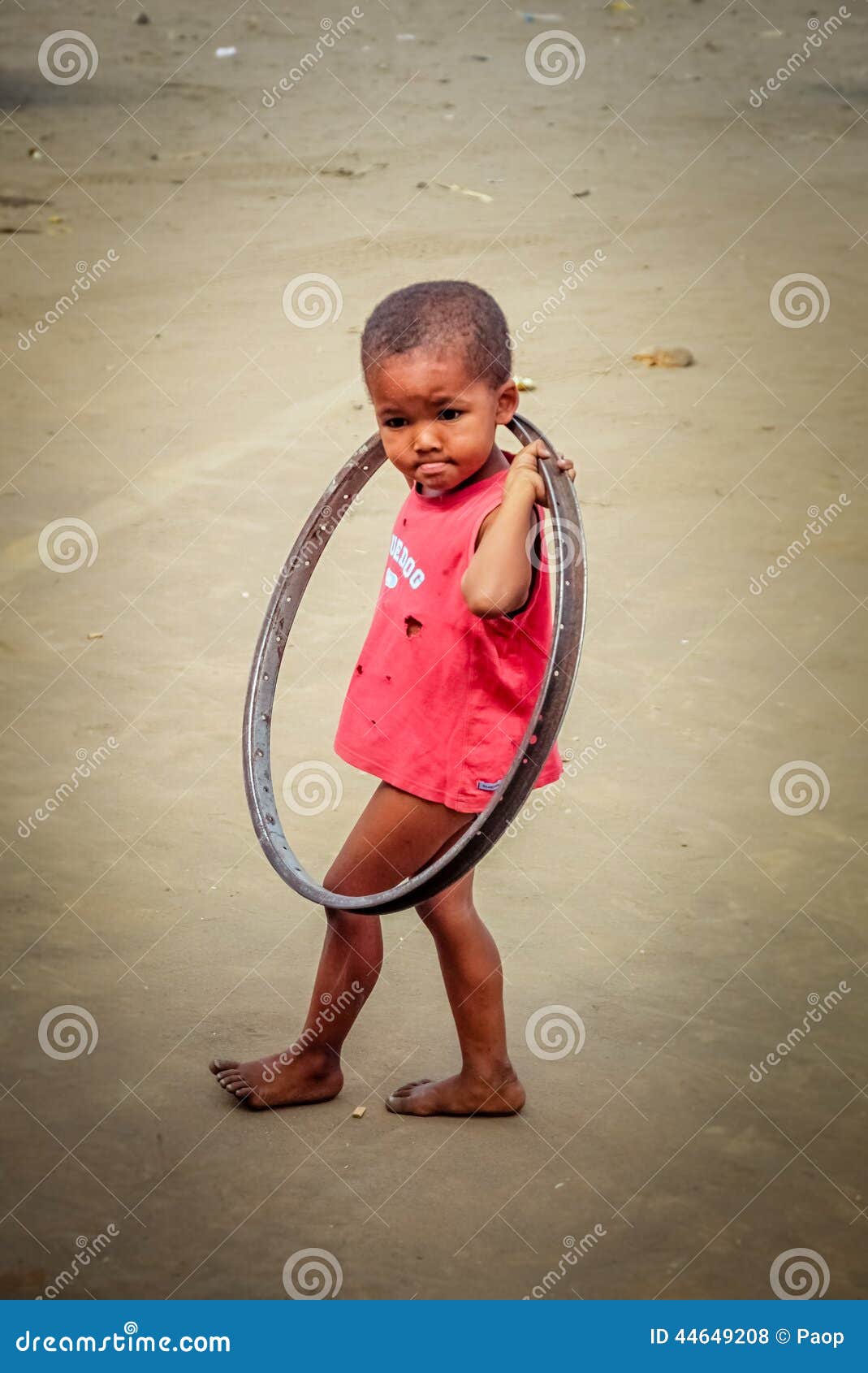 Having Fun with the Bicycle Wheel Rim Editorial Stock Photo - Image of ...