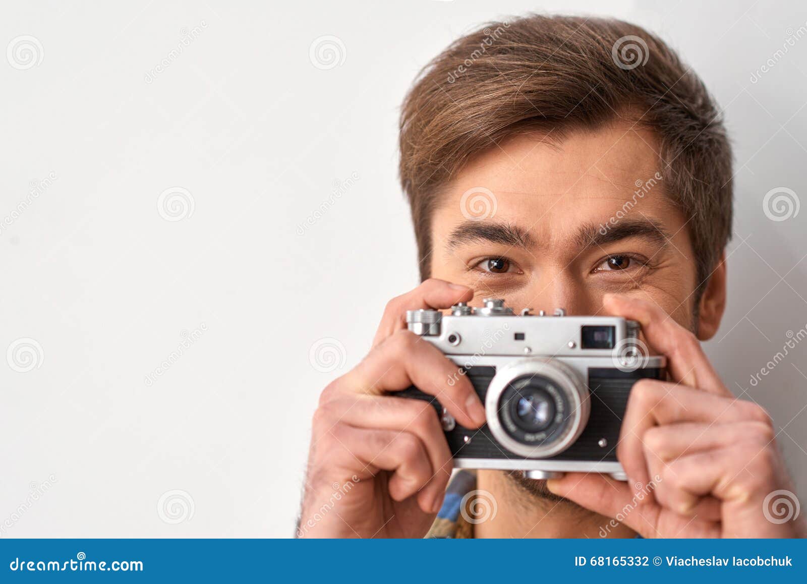 Having fun with camera. stock photo. Image of mimics - 68165332