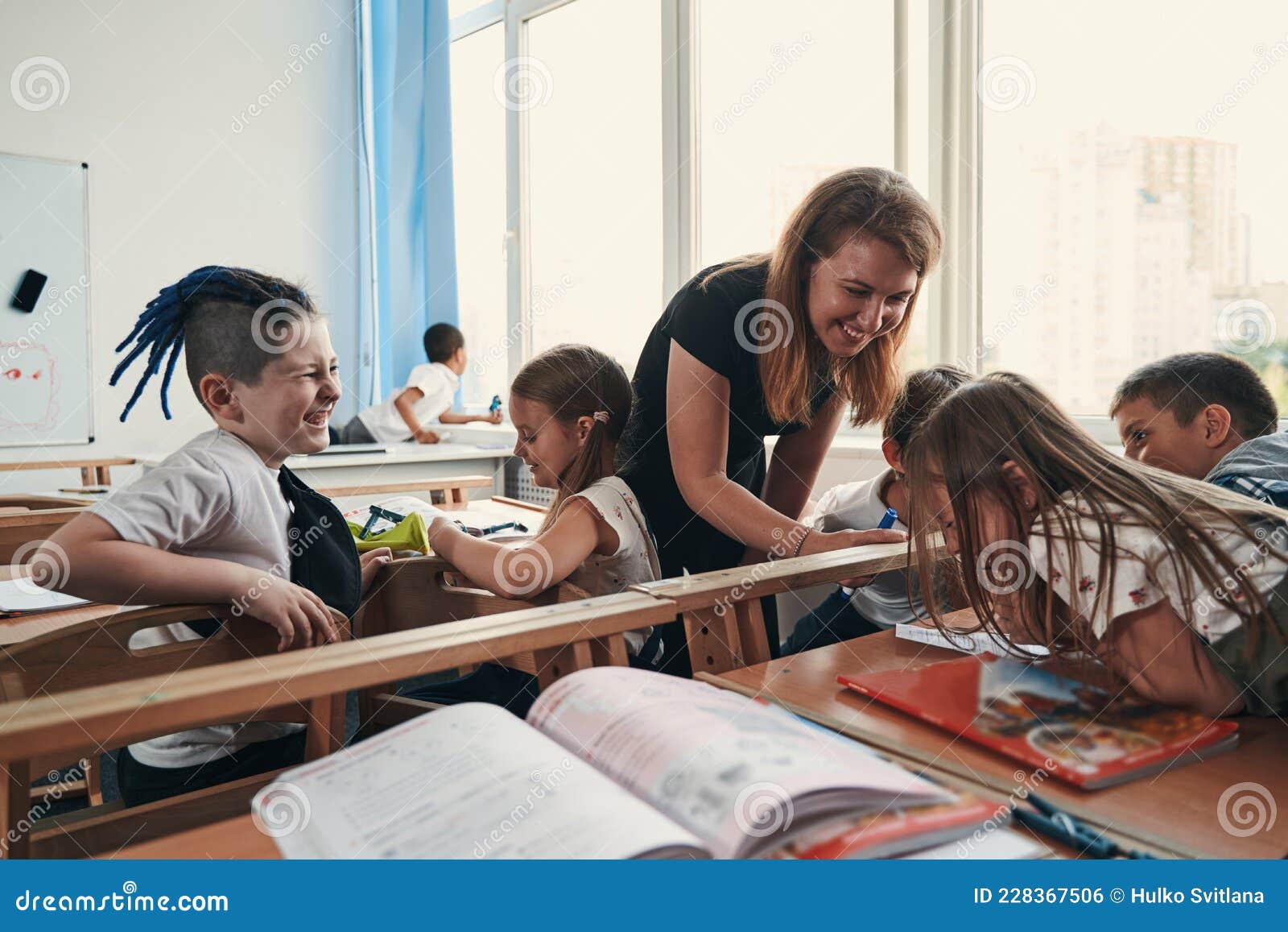 Having Fun in the Classroom during the Group Work Stock Photo - Image ...