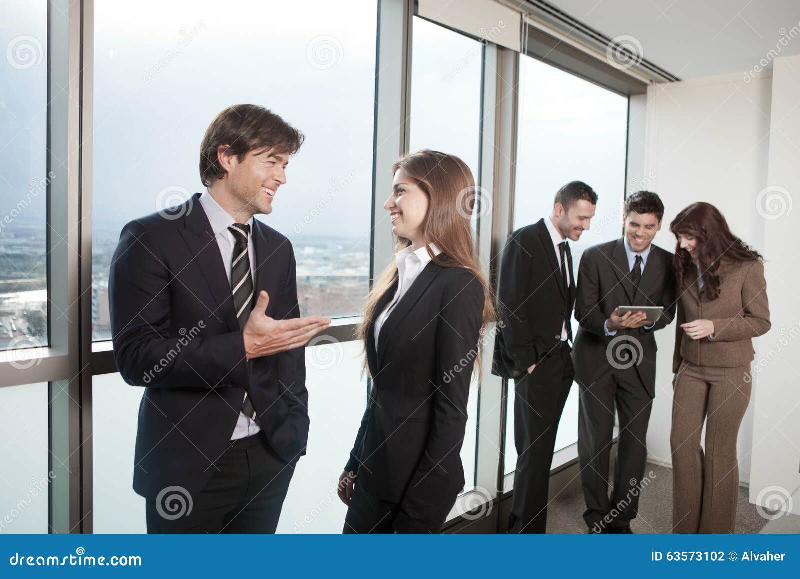 Having Fun with the Colleagues at the Office Stock Photo - Image of ...