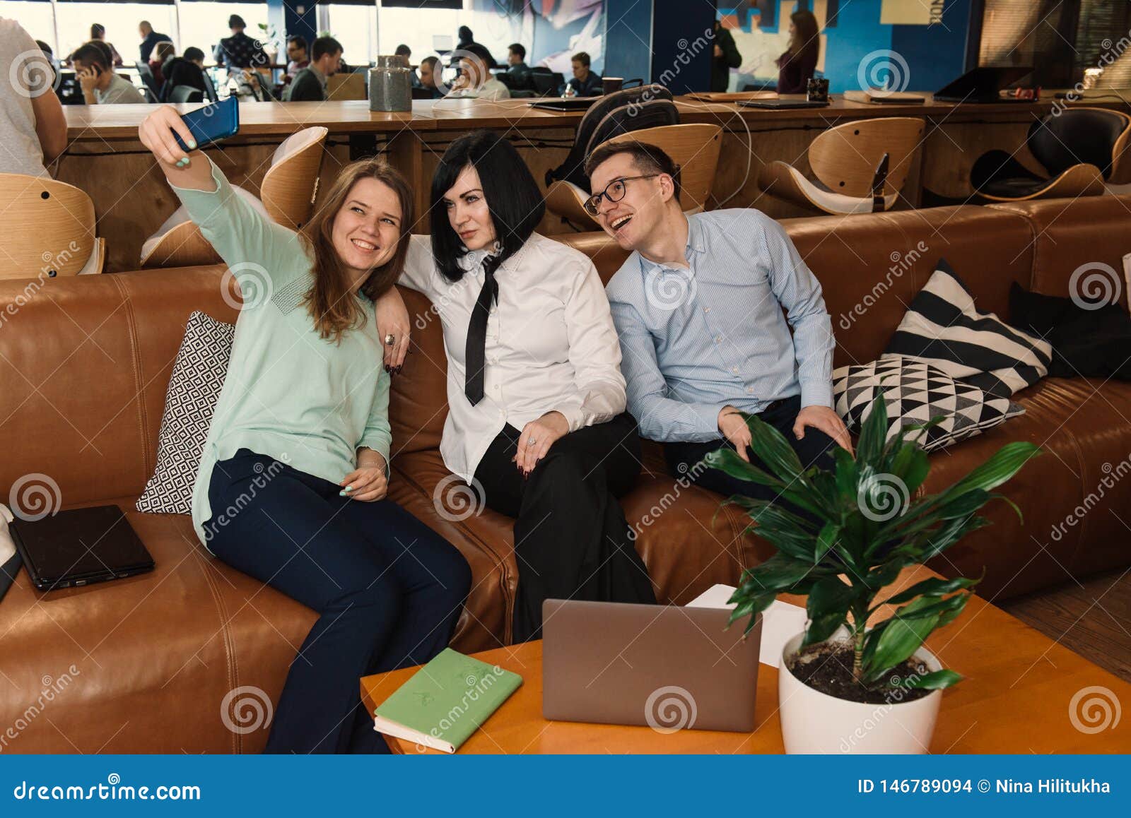 Having Fun with Colleagues after Work Stock Photo - Image of working ...