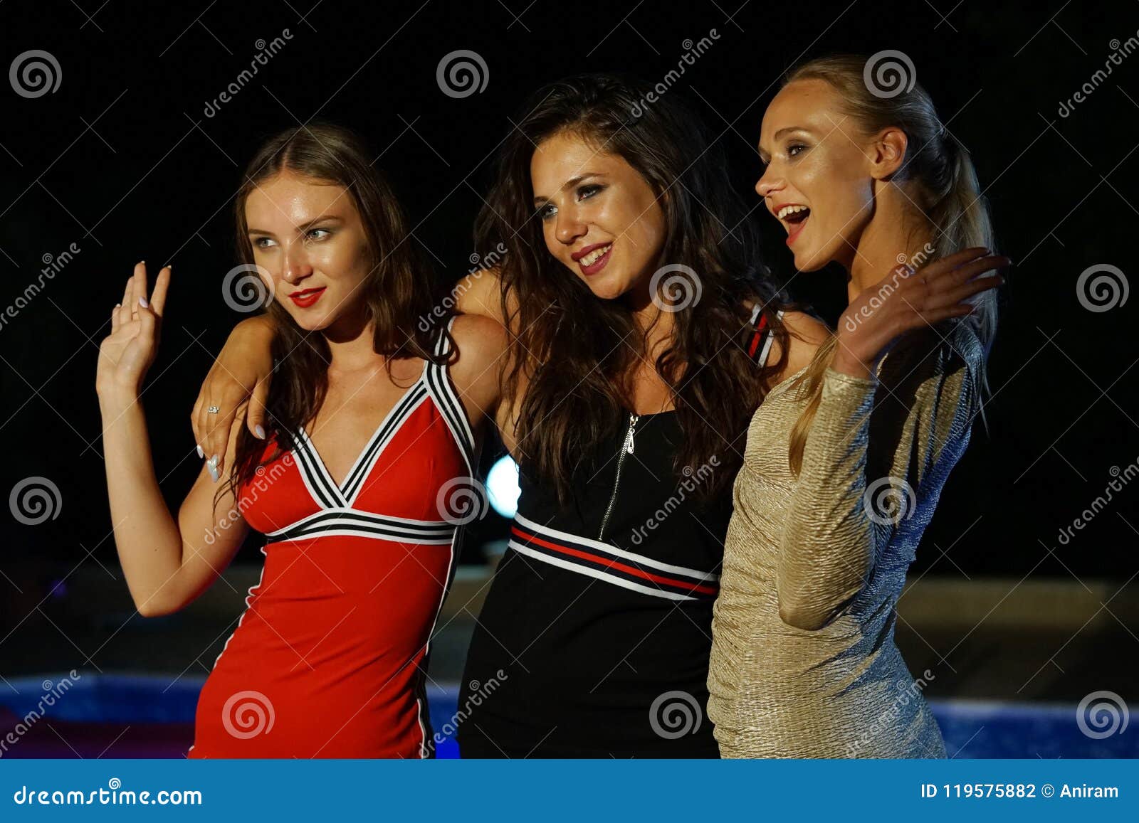 Having fun on the disco stock photo. Image of laughing - 119575882