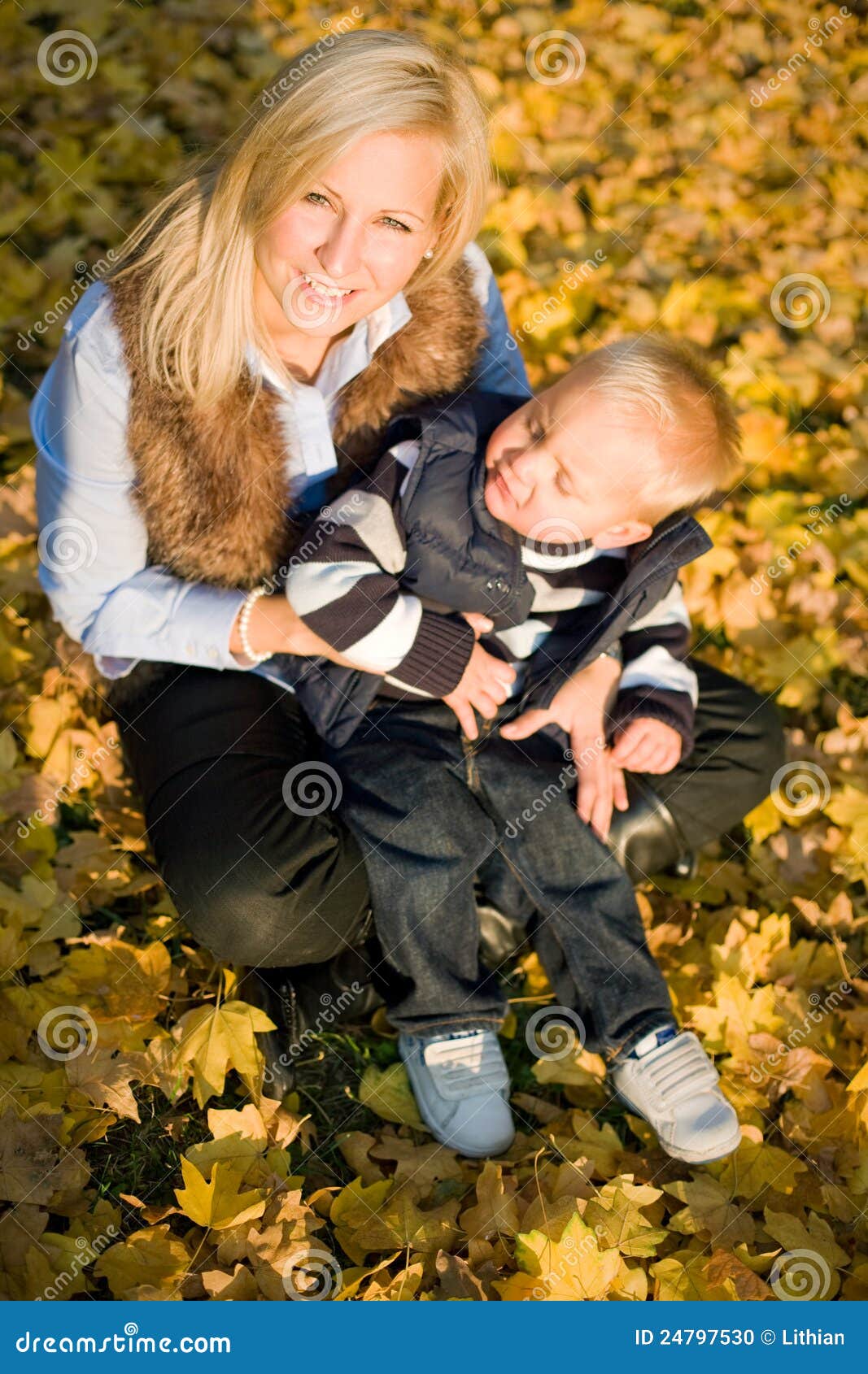 Having fun with mom. stock photo. Image of camera, outdoors - 24797530