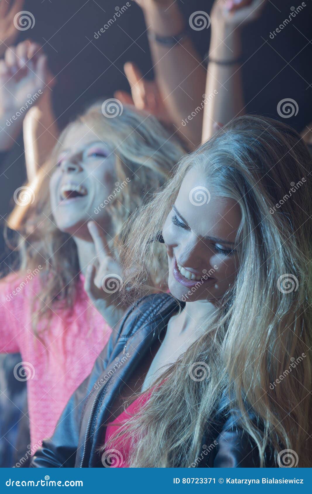 Having fun at rock concert stock image. Image of clubbing - 80723371