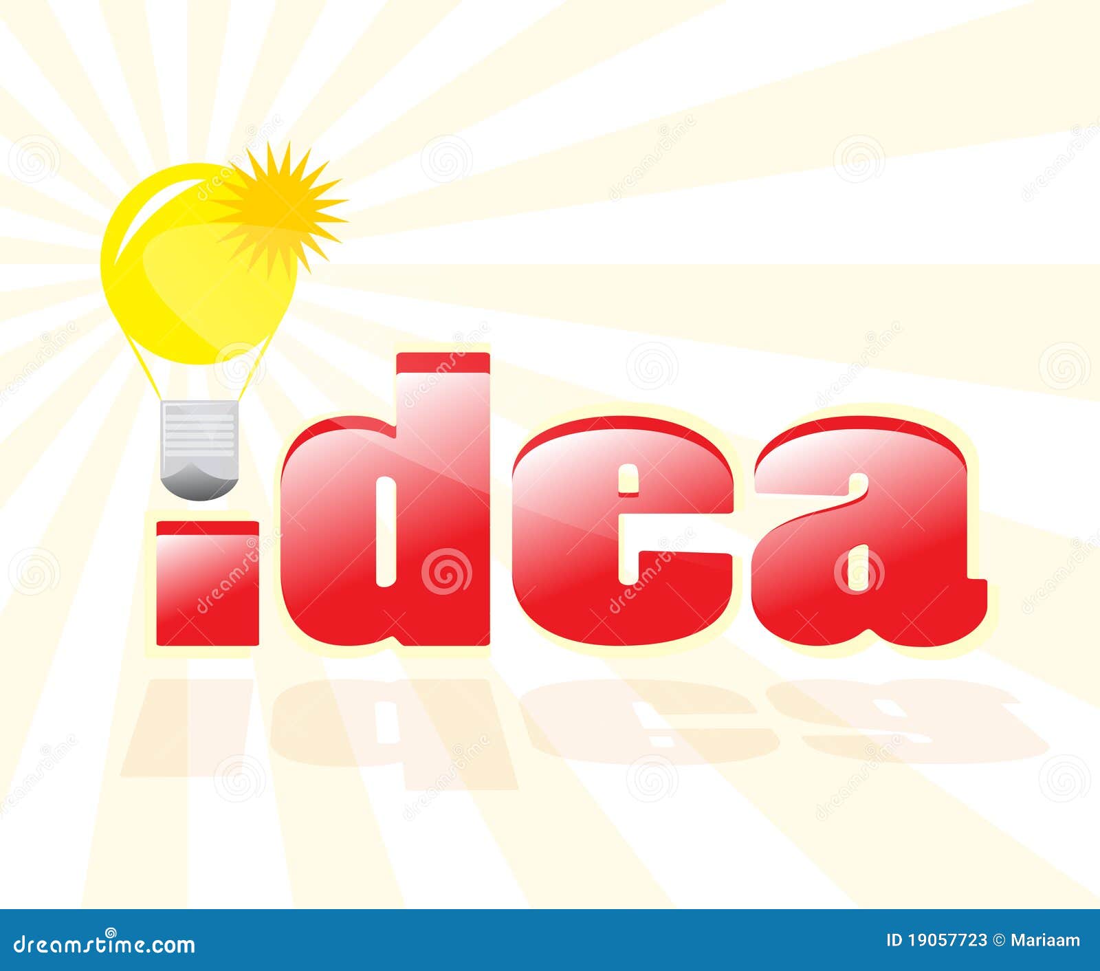 Having a good idea! stock illustration. Illustration of intelligence ...