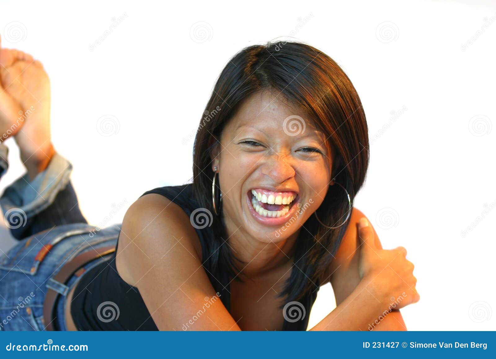 Having a good laugh stock image. Image of dark, diverse - 231427