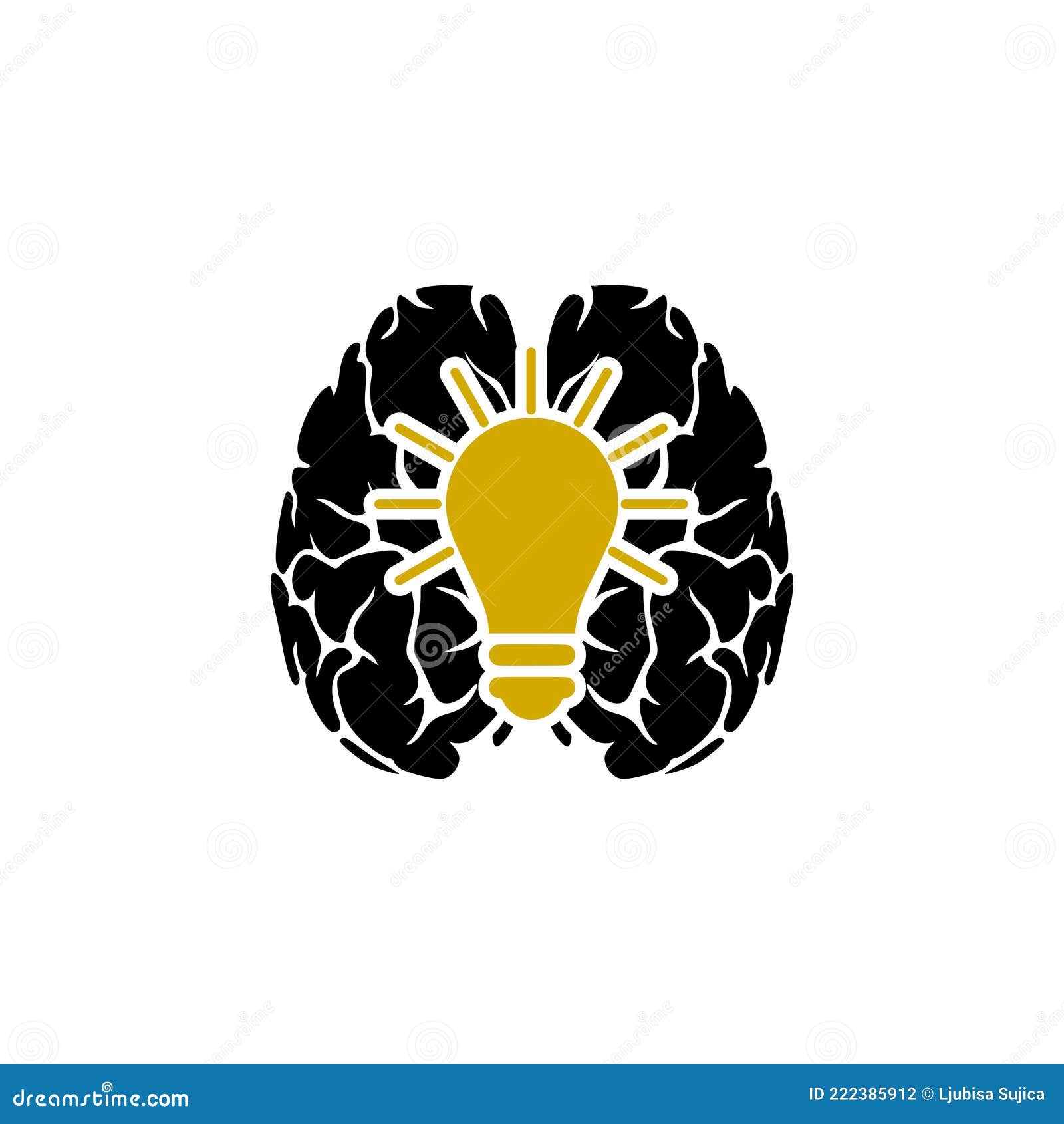 Having an Idea Icon Isolated on White Background Stock Vector ...