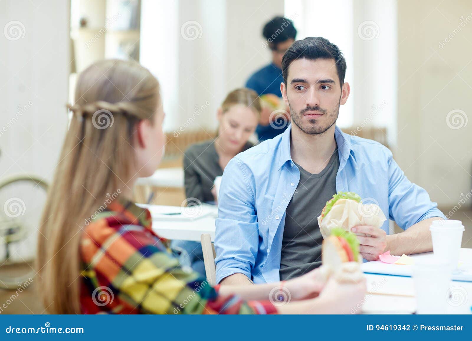 Having lunch stock photo. Image of food, education, idea - 94619342