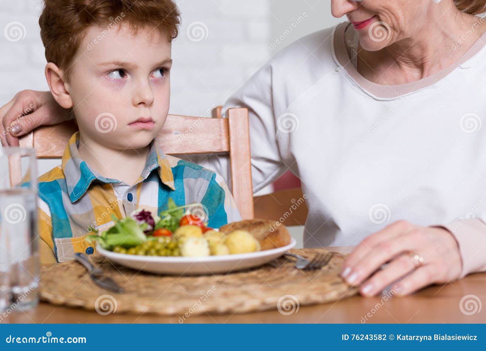 Having Poor Vegetables Appetite Stock Photo - Image of concentration ...