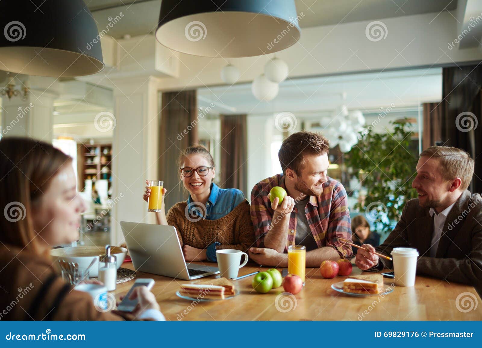 Having snack stock photo. Image of women, businesswoman - 69829176
