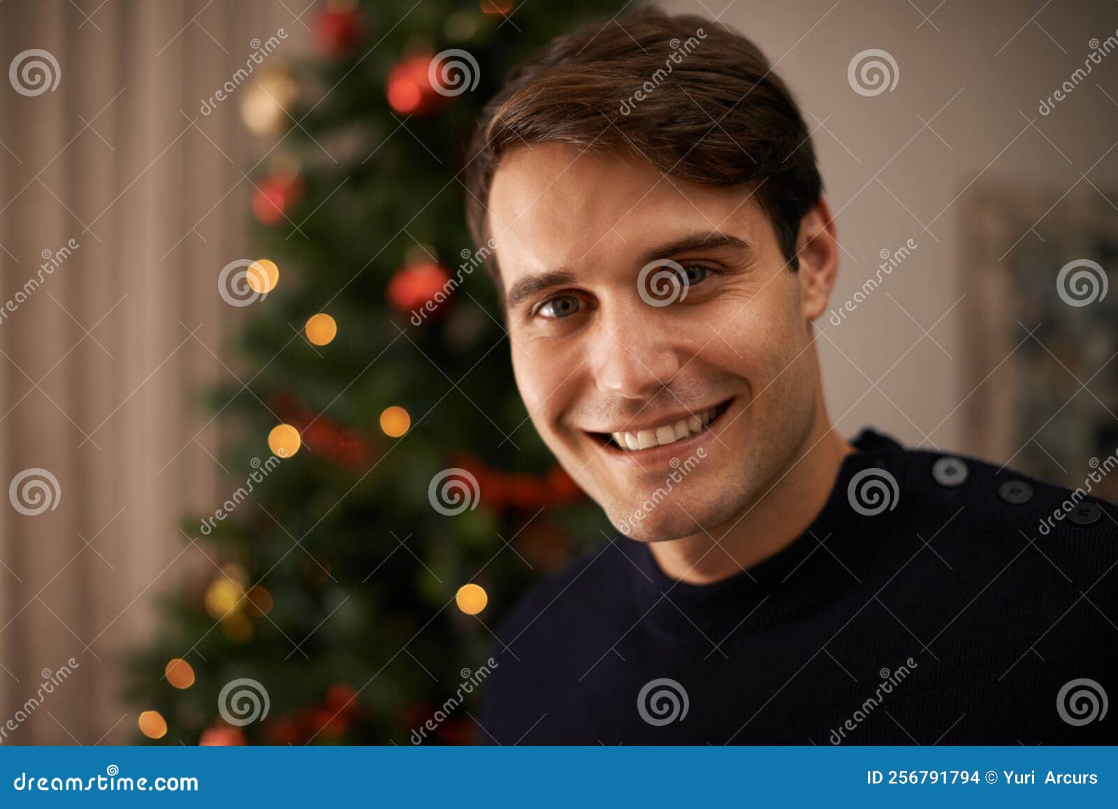 Having Some Happy Holidays. a Handsome Young Man Getting Ready for ...