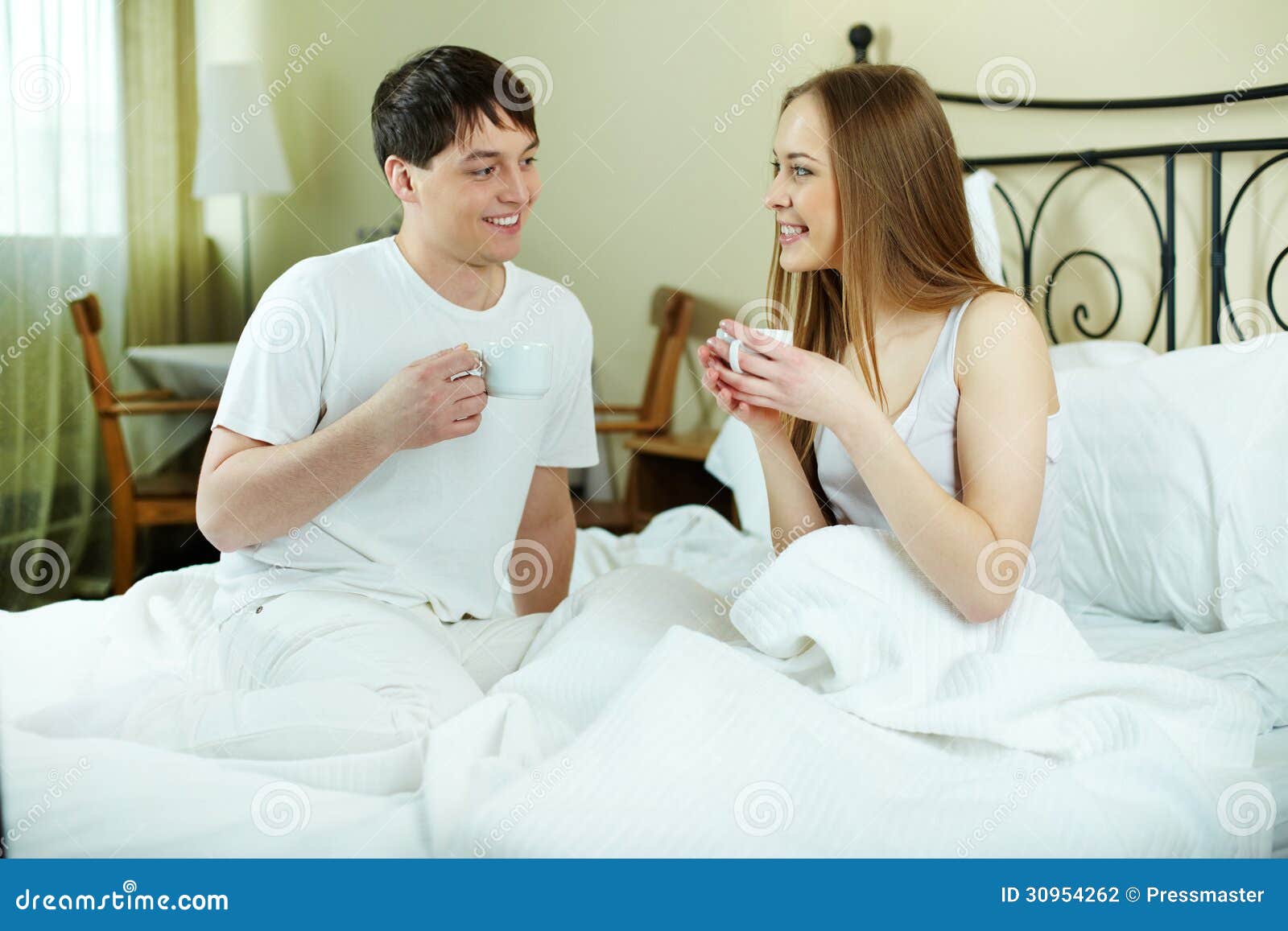 Having tea stock photo. Image of handsome, attractive - 30954262