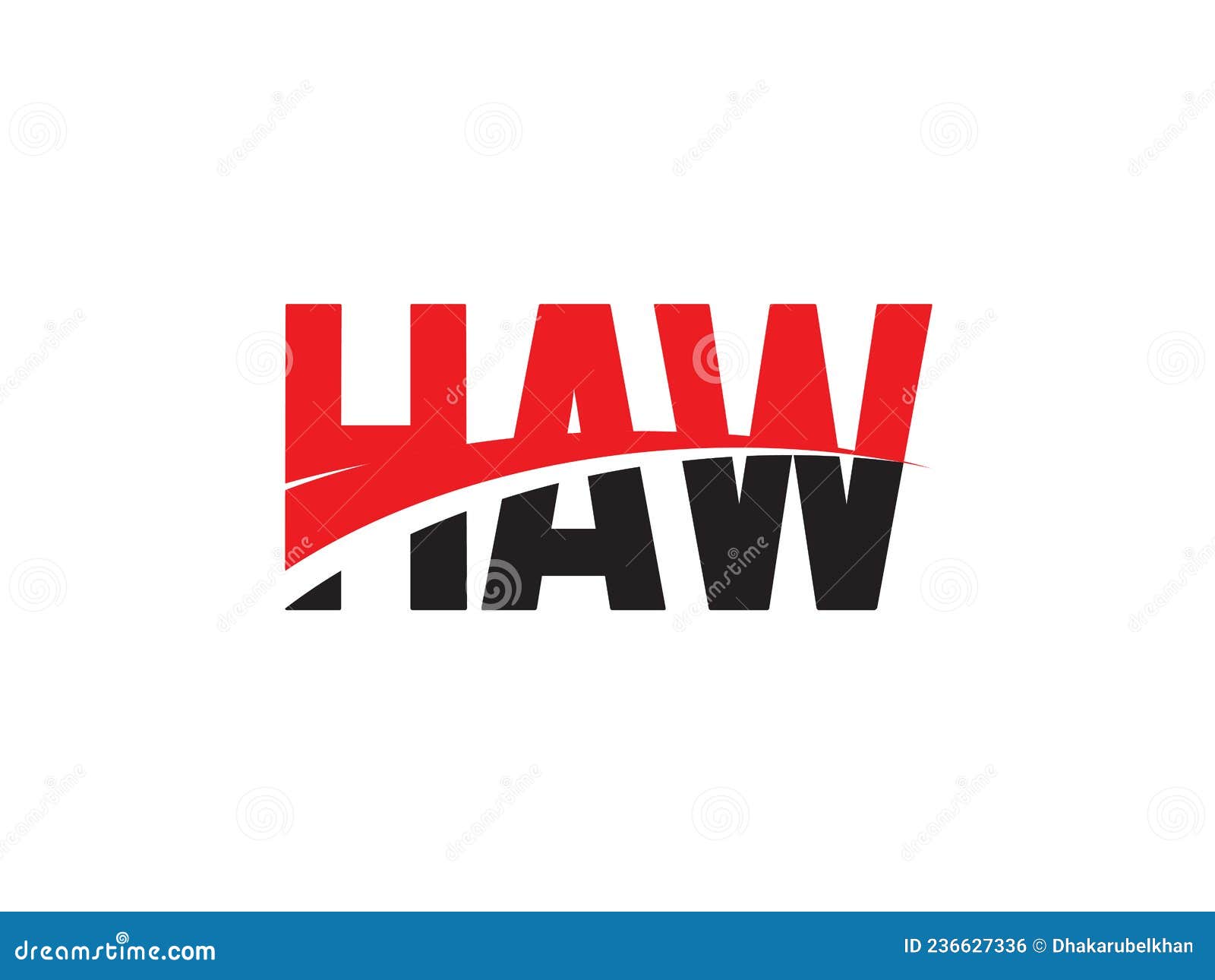 HAW Letter Initial Logo Design Vector Illustration Stock Vector ...