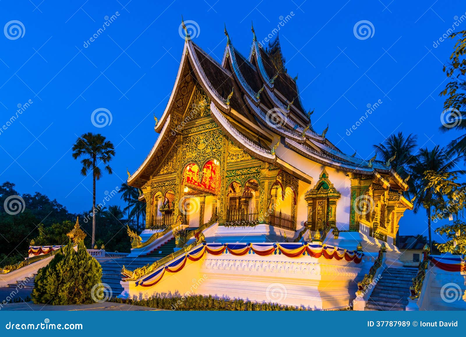 The Haw Pha Bang Temple stock image. Image of museum - 37787989
